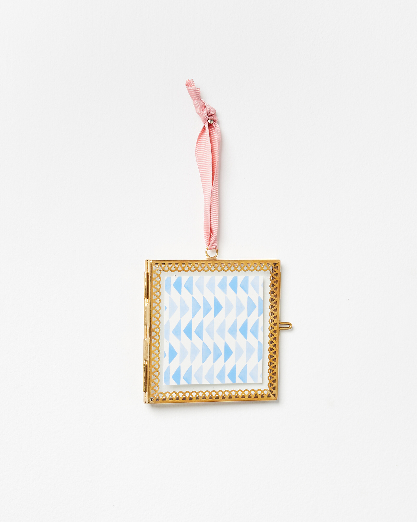 Lace Edge Gold Hanging Photo Frame 3x3" | Oliver Bonas