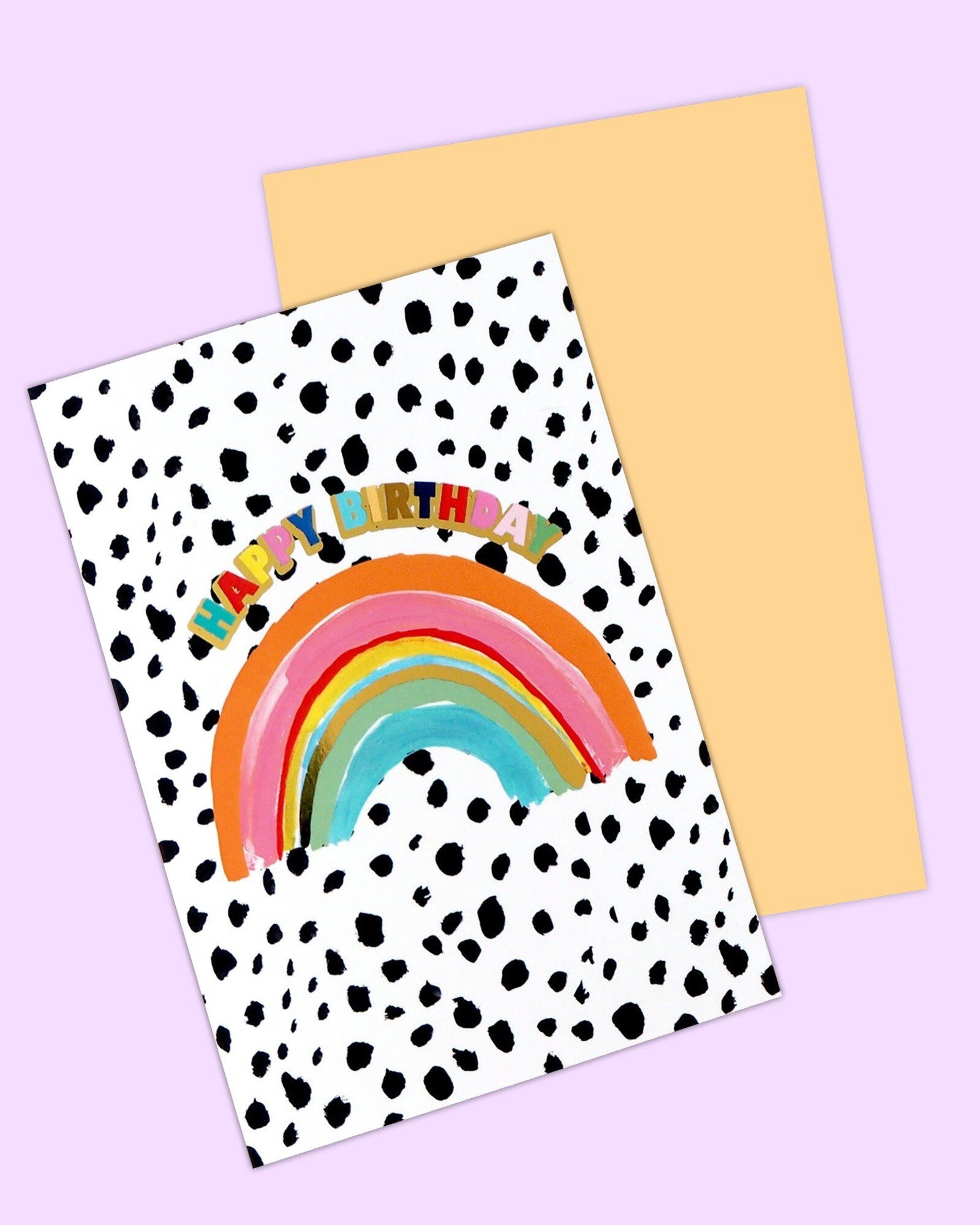 Spotty Rainbow Birthday Card | Oliver Bonas