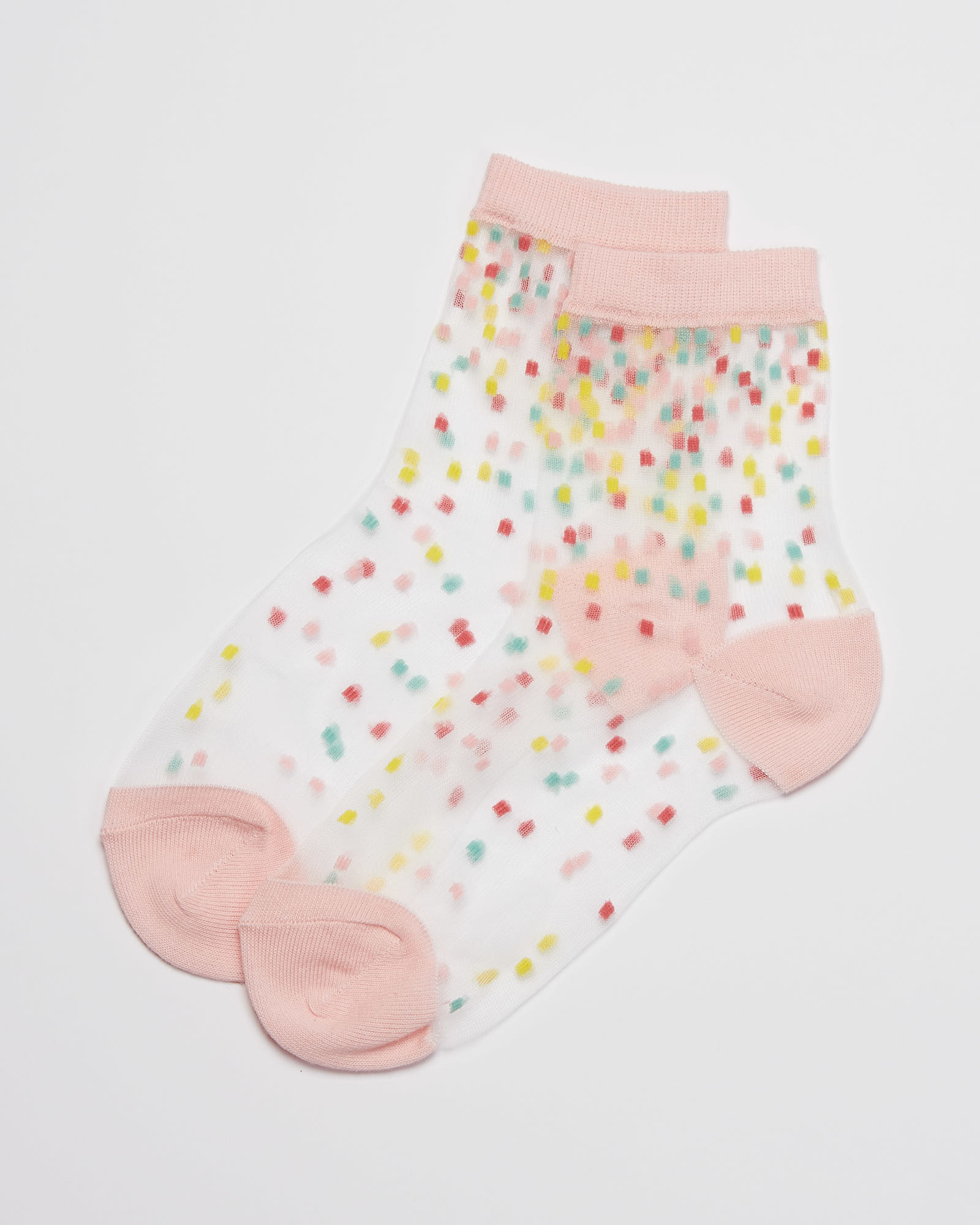 Confetti Sprinkle Sheer Ankle Socks | Oliver Bonas US