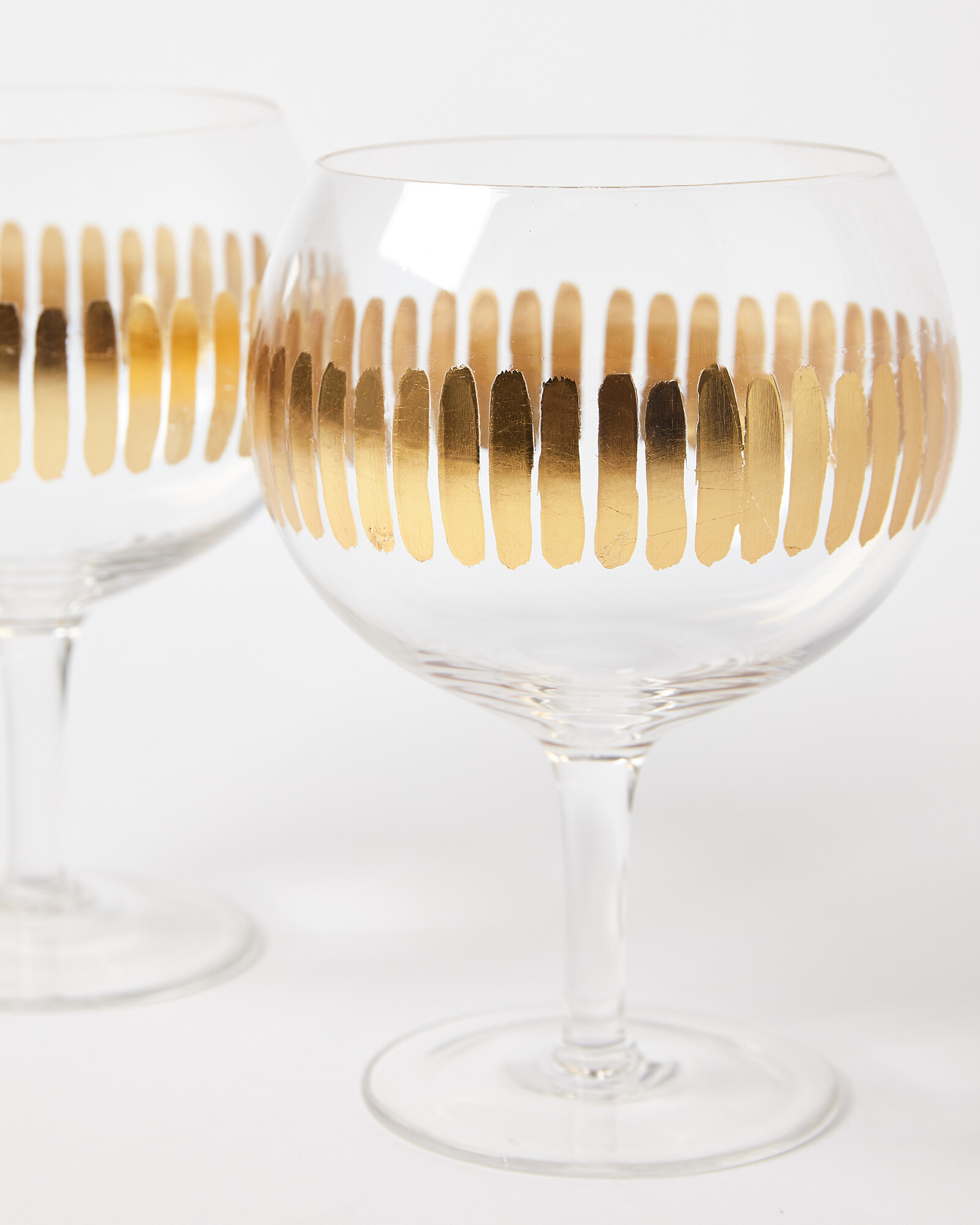 Aur Gold Gin Glasses Set of Two | Oliver Bonas