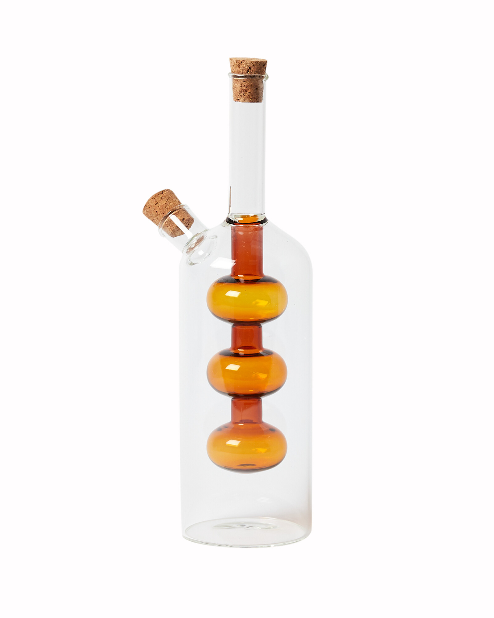 Alba Orange Glass Oil & Vinegar Bottle | Oliver Bonas