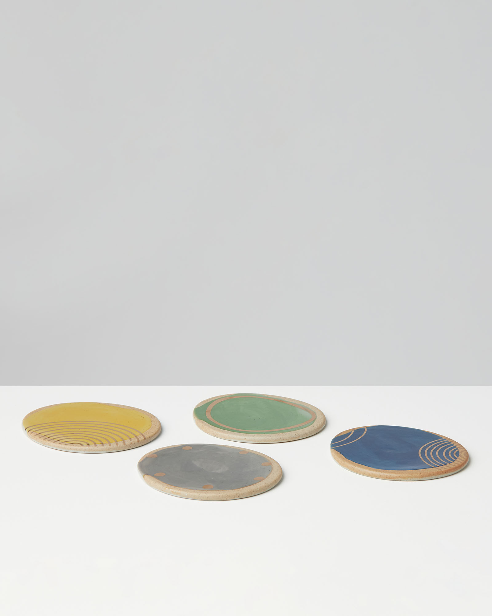 Camila Multicoloured Ceramic Coasters Set of Four | Oliver Bonas