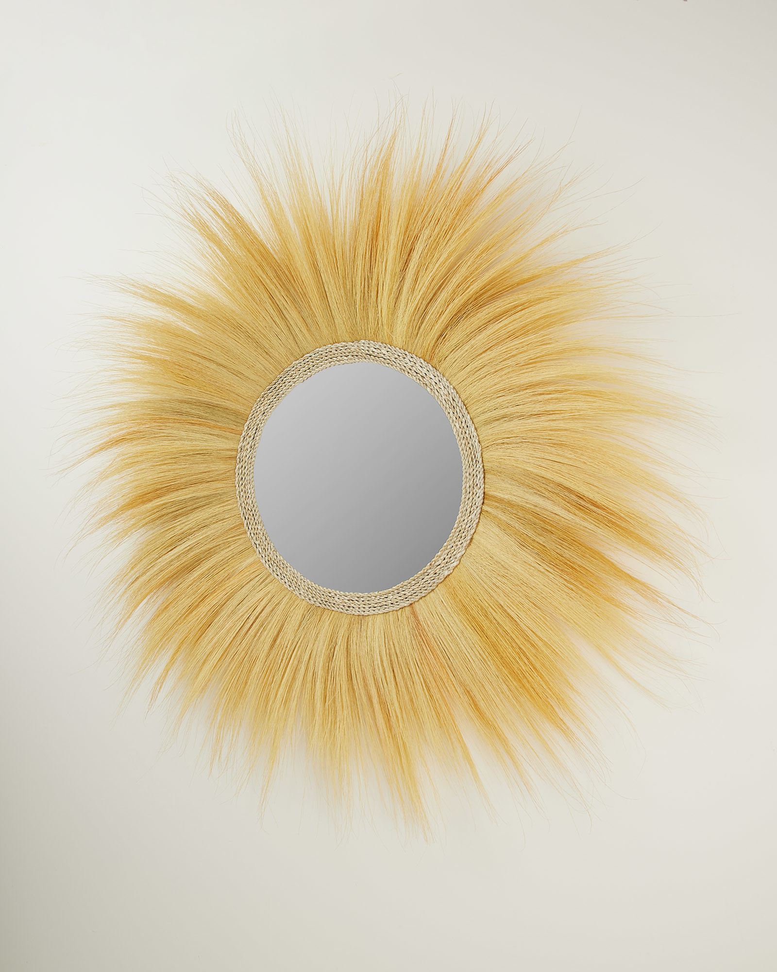 Singa Natural Seagrass Wall Mirror | Oliver Bonas