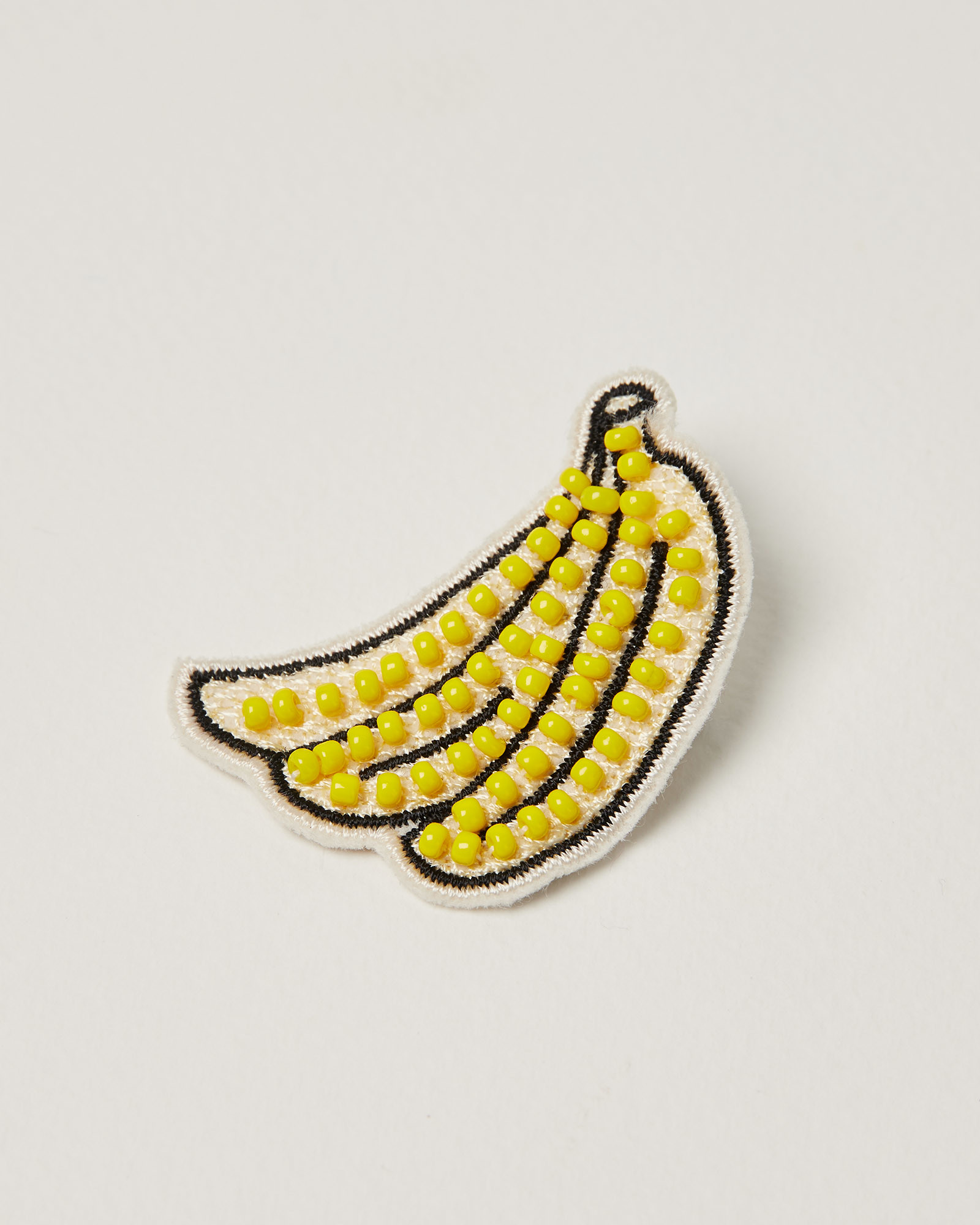 Banana Beaded Yellow Brooch | Oliver Bonas US