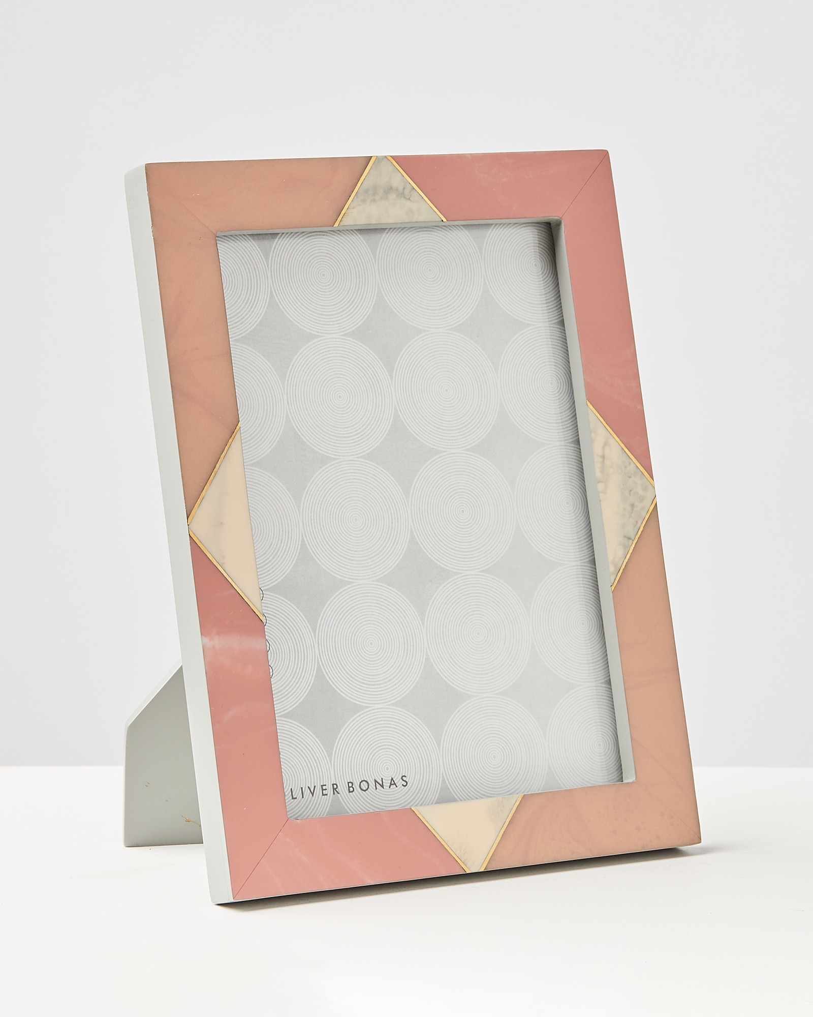 Modena Diamond Pink Photo Frame 5x7" | Oliver Bonas