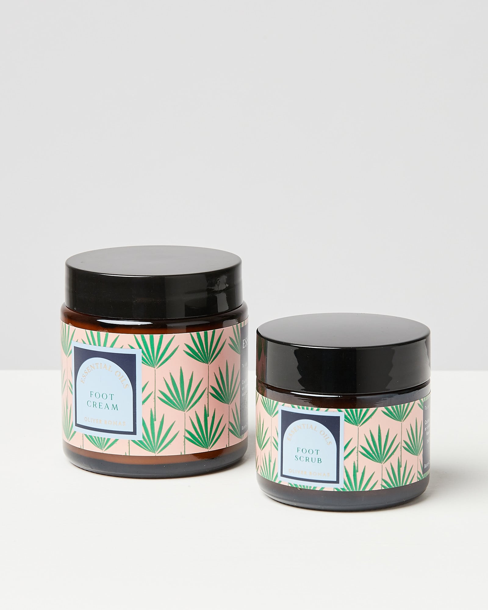 Essential Oils Foot Cream & Scrub Set of Two | Oliver Bonas
