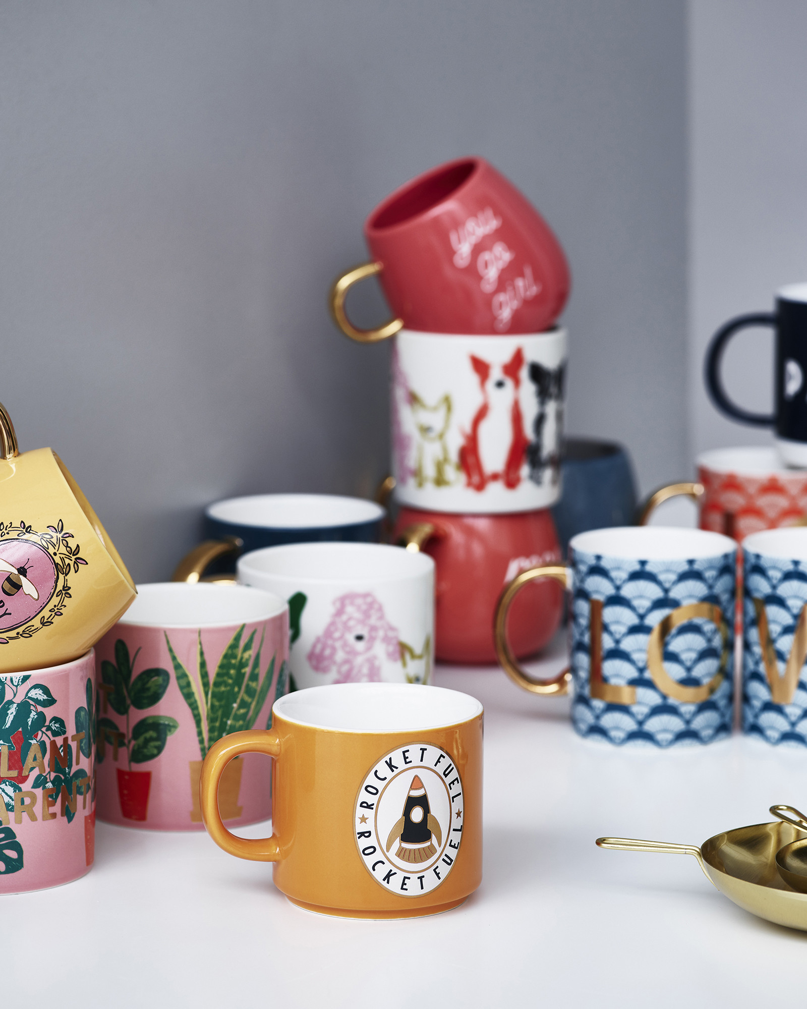 The Usual Suspects White Mug | Oliver Bonas
