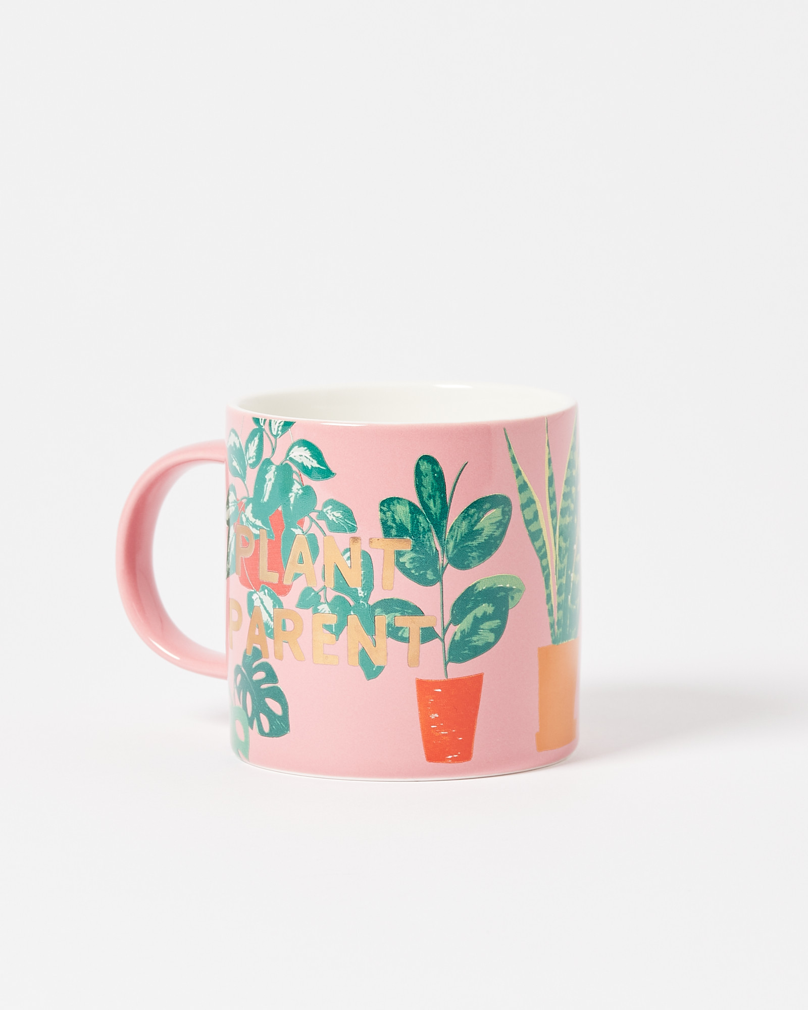 Pink Plant Parent Mug | Oliver Bonas