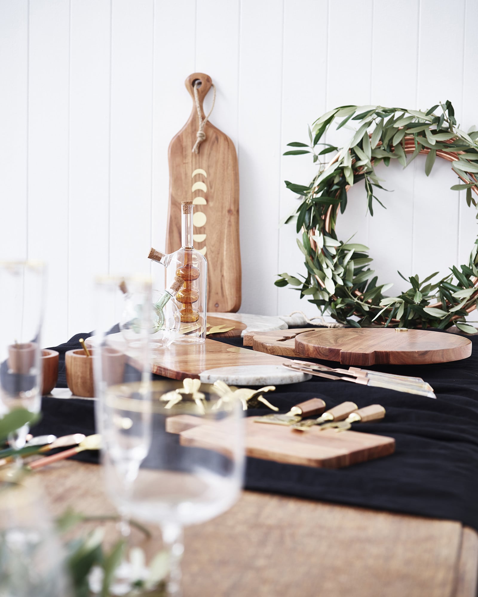 Moon Phases Wooden Serving Board | Oliver Bonas