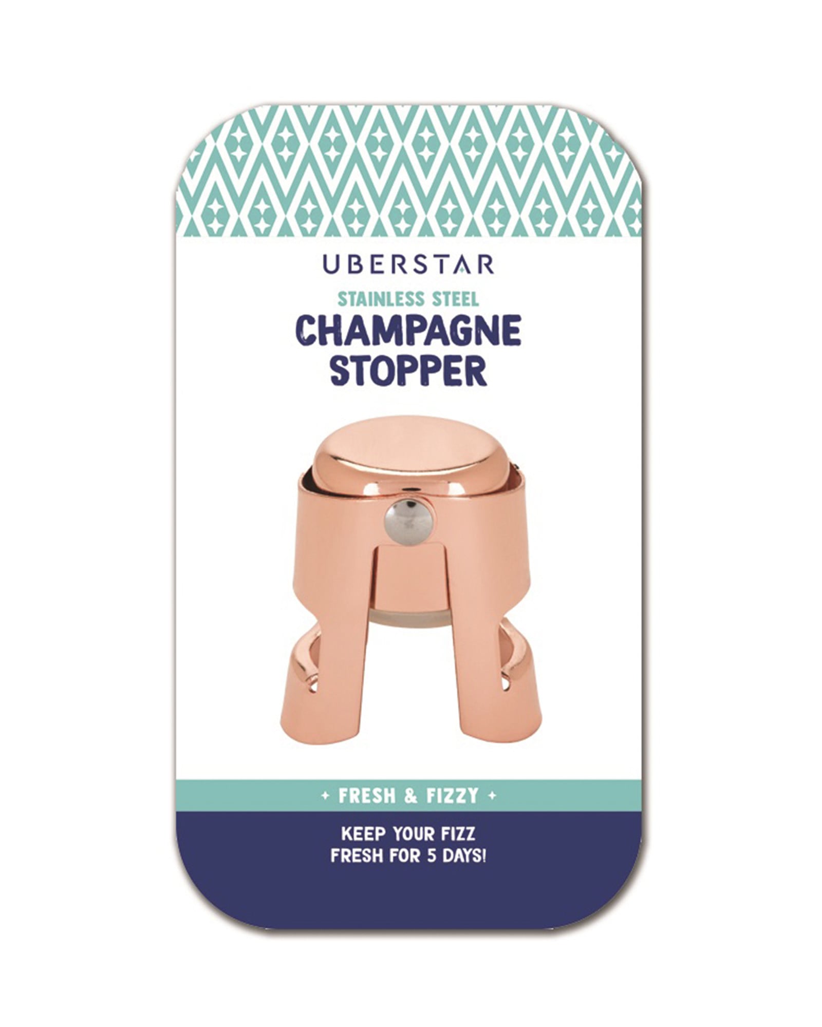 Rose Gold Champagne Stopper | Oliver Bonas