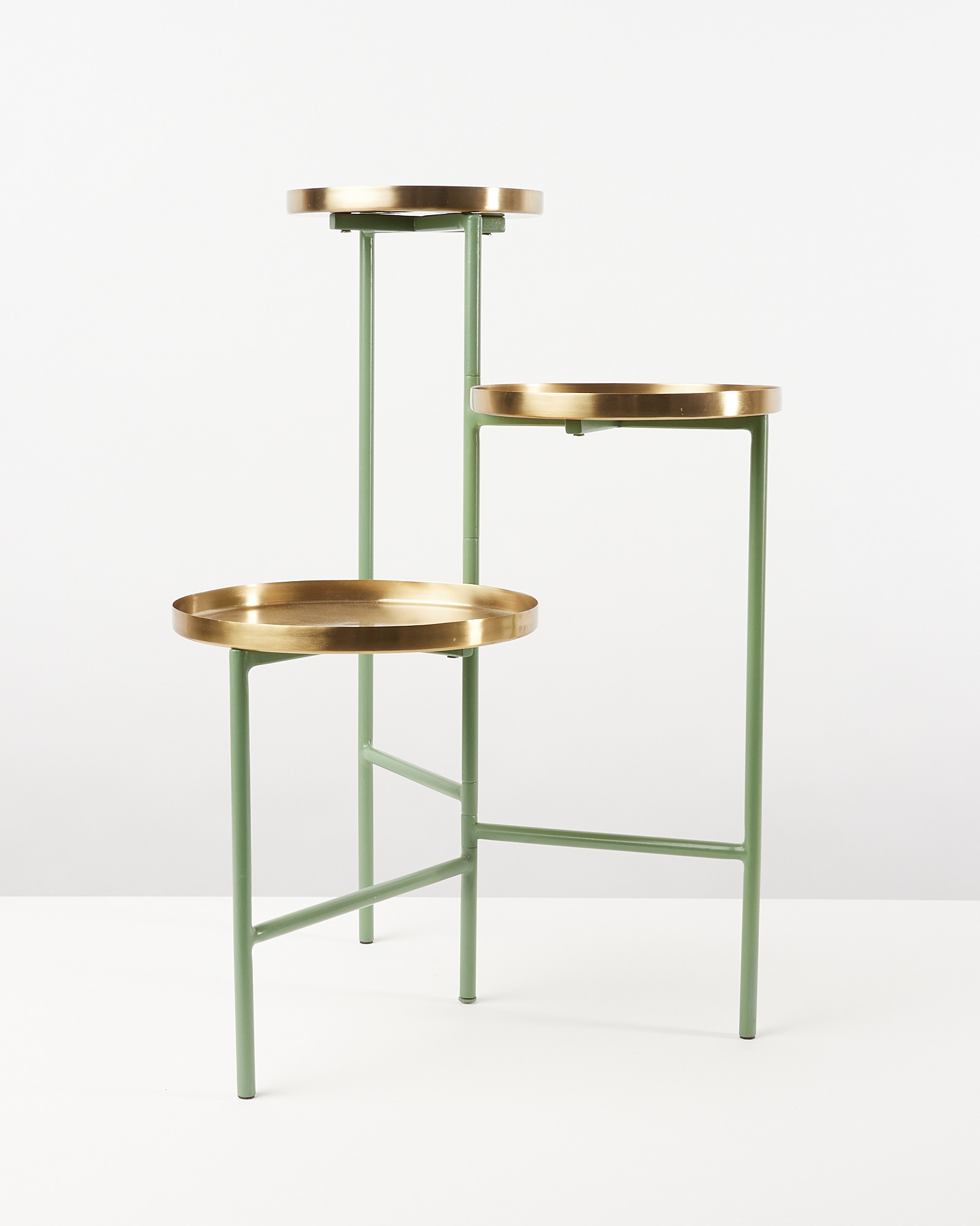 Iggy Metal Triple Plant Stand | Oliver Bonas