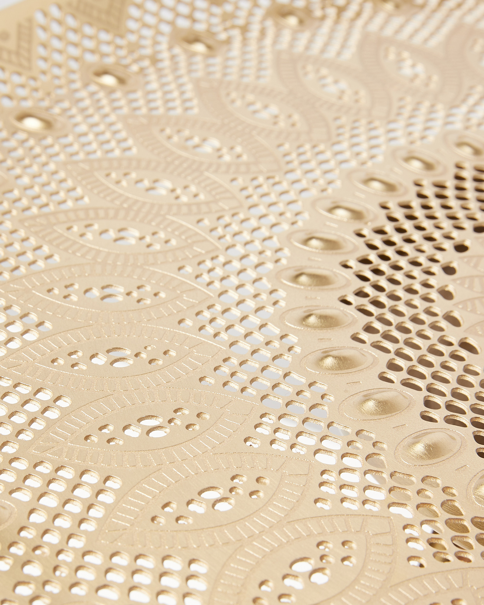 Decorative Etched Metal Side Table | Oliver Bonas