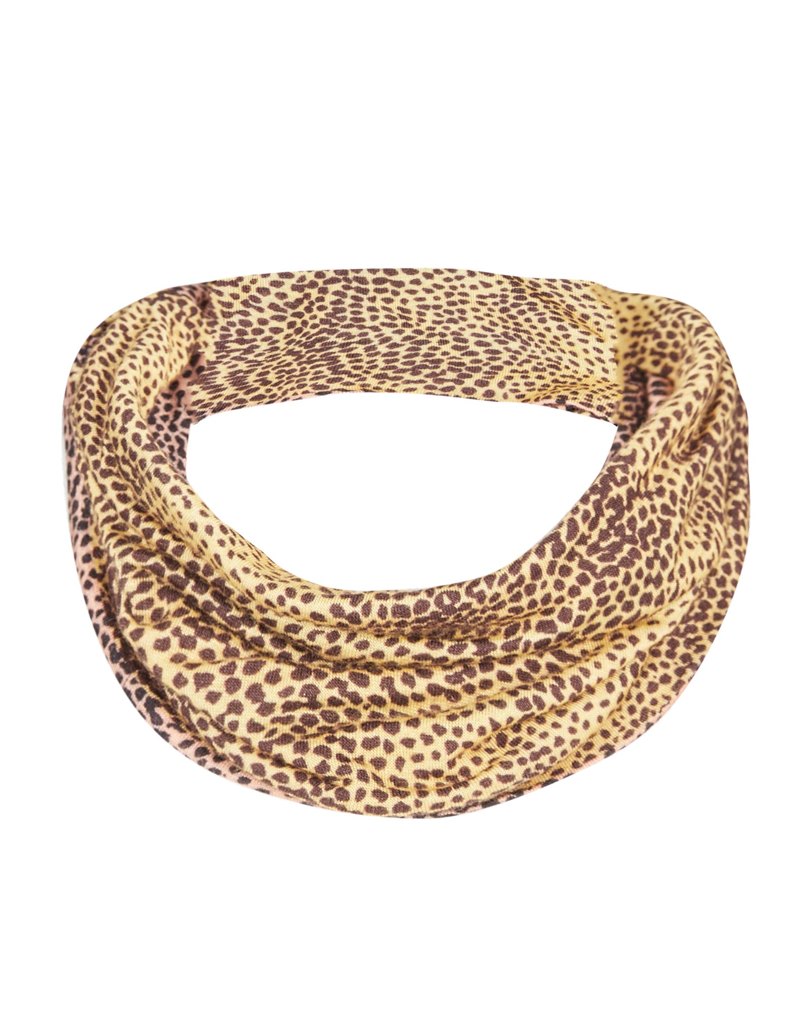 Animal Print Mark Making Brown Jersey Snood | Oliver Bonas