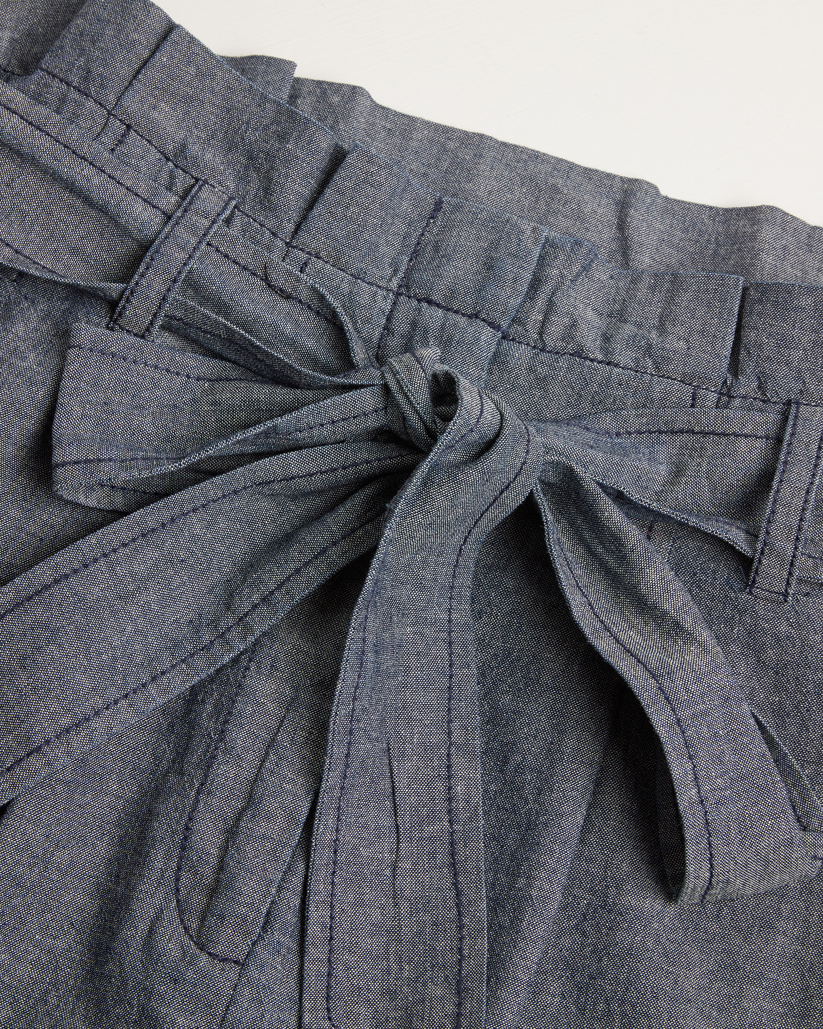 Chambray Denim Blue Midi Skirt | Oliver Bonas