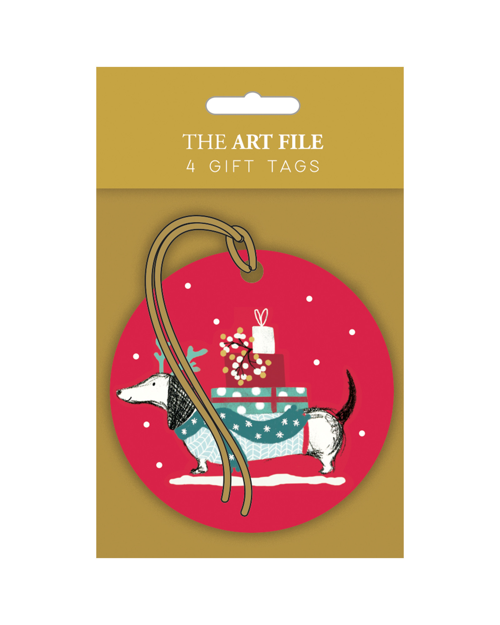Sausage Dog Gift Tags Pack of Four | Oliver Bonas