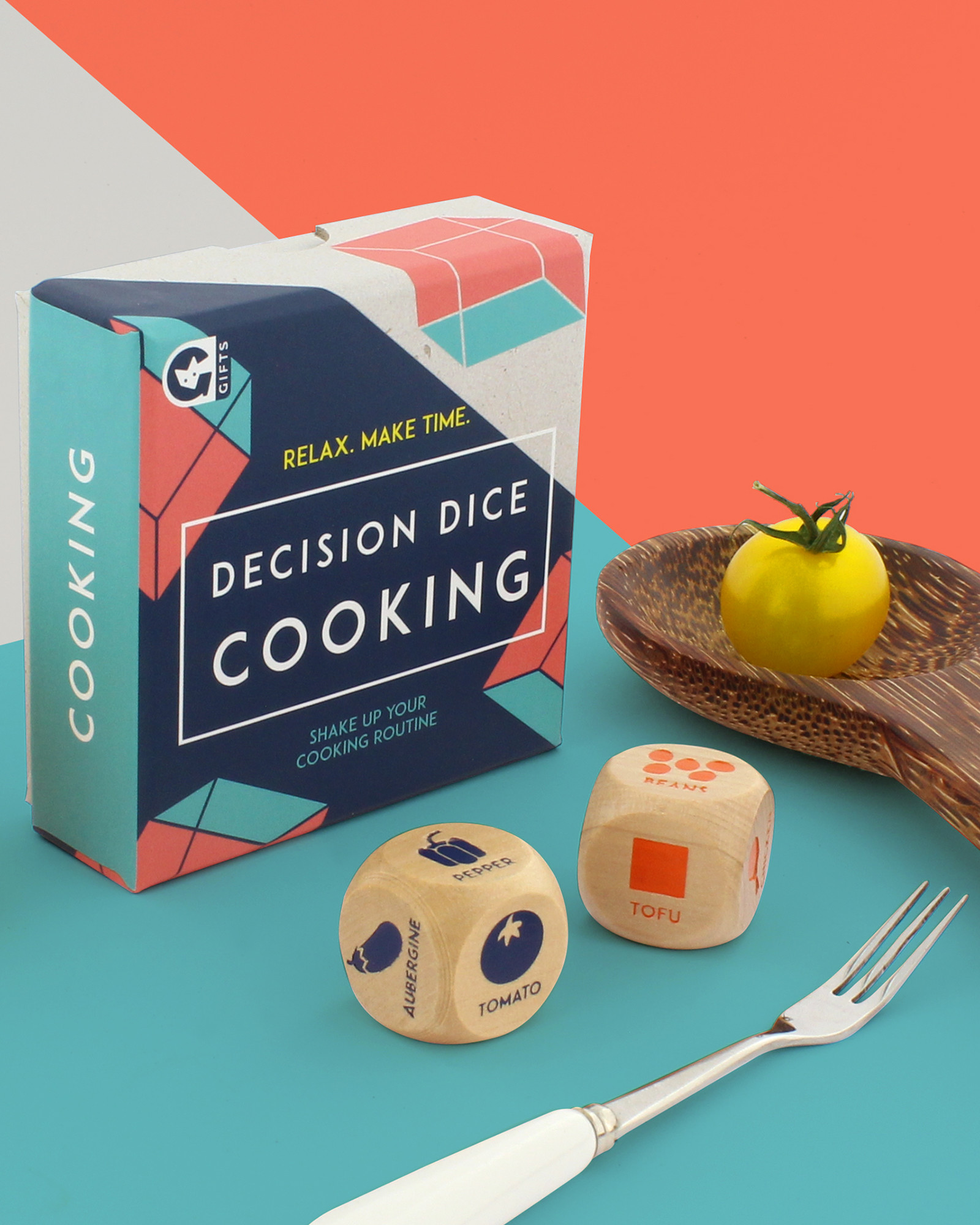 Wooden Cooking Decision Dice | Oliver Bonas
