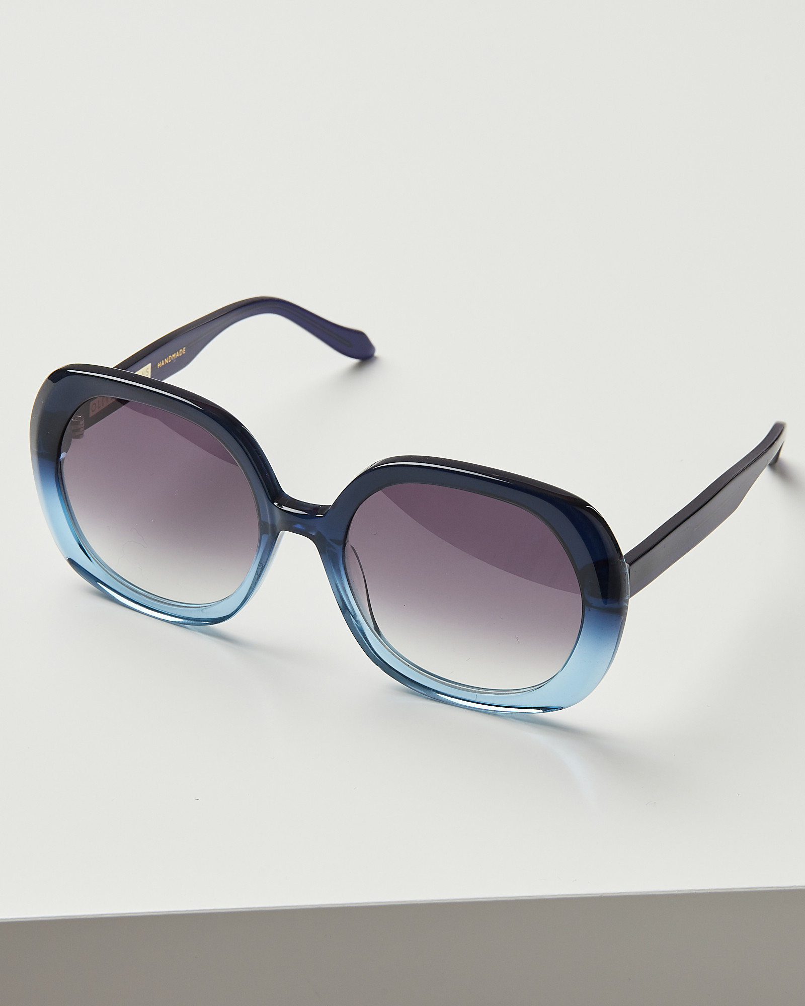 Japan Blue Ombre Acetate Square Sunglasses | Oliver Bonas