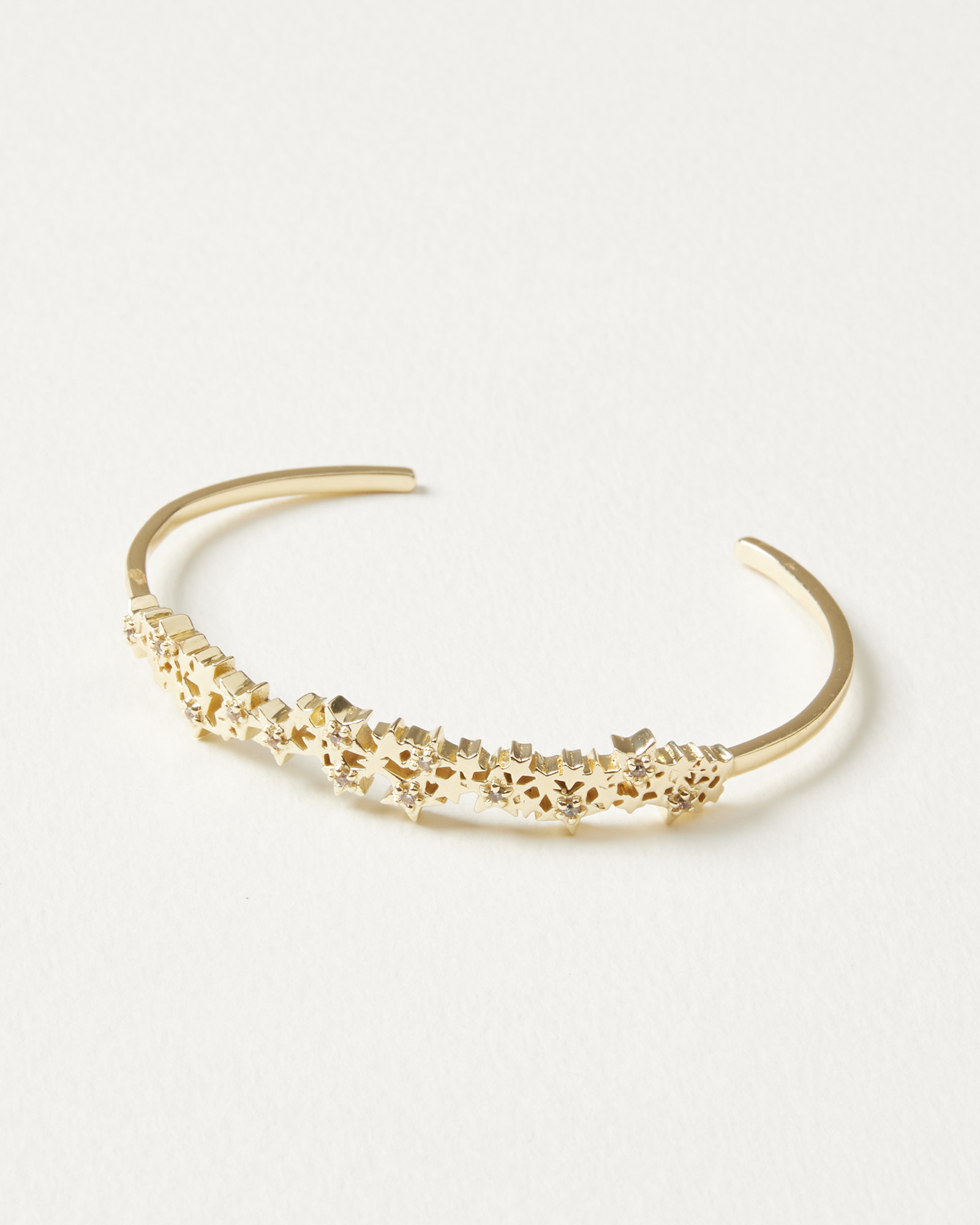 Interstellar Star Cluster Gold Plated Cuff Bangle | Oliver Bonas