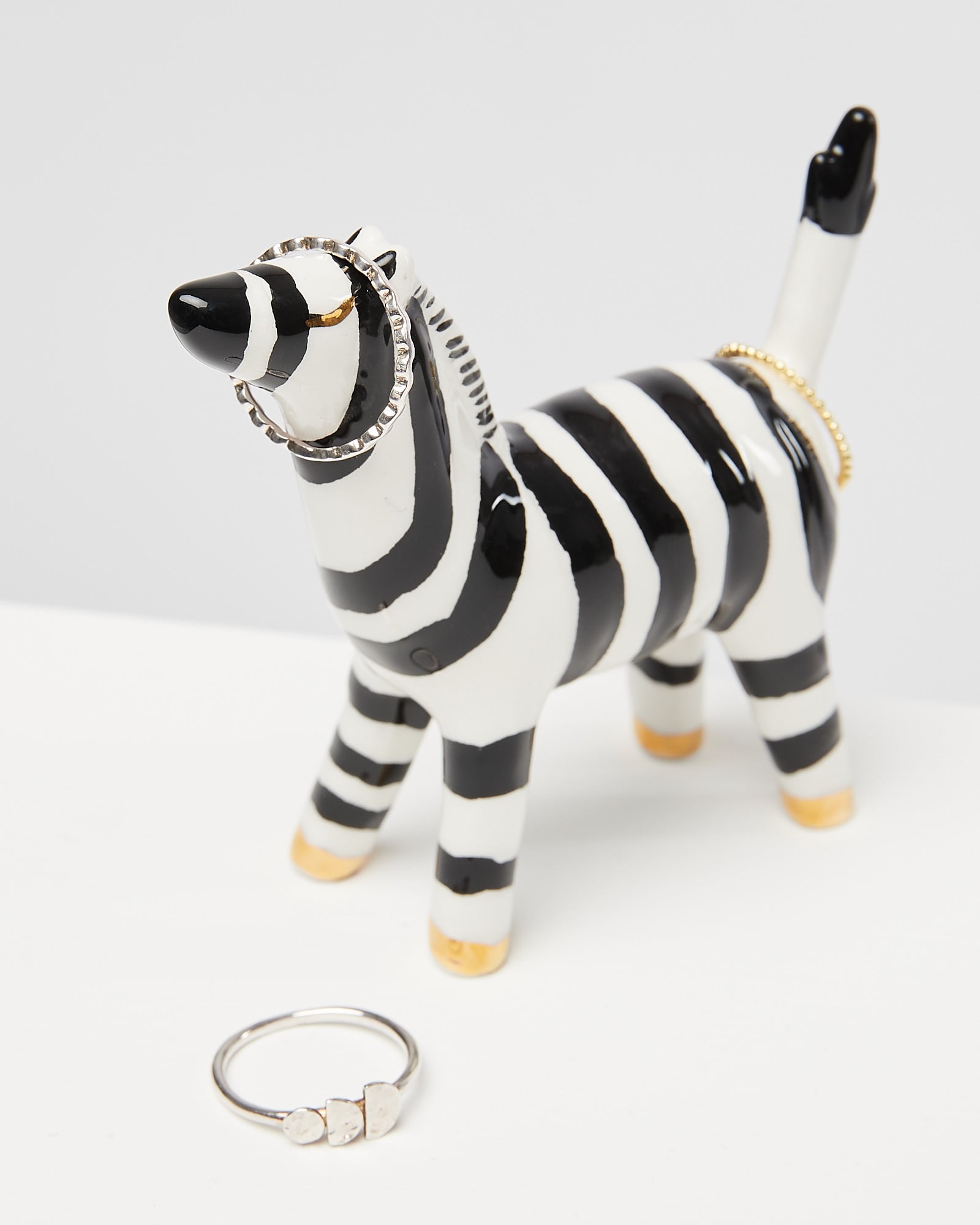 Ziggy Zebra Ring Holder | Oliver Bonas