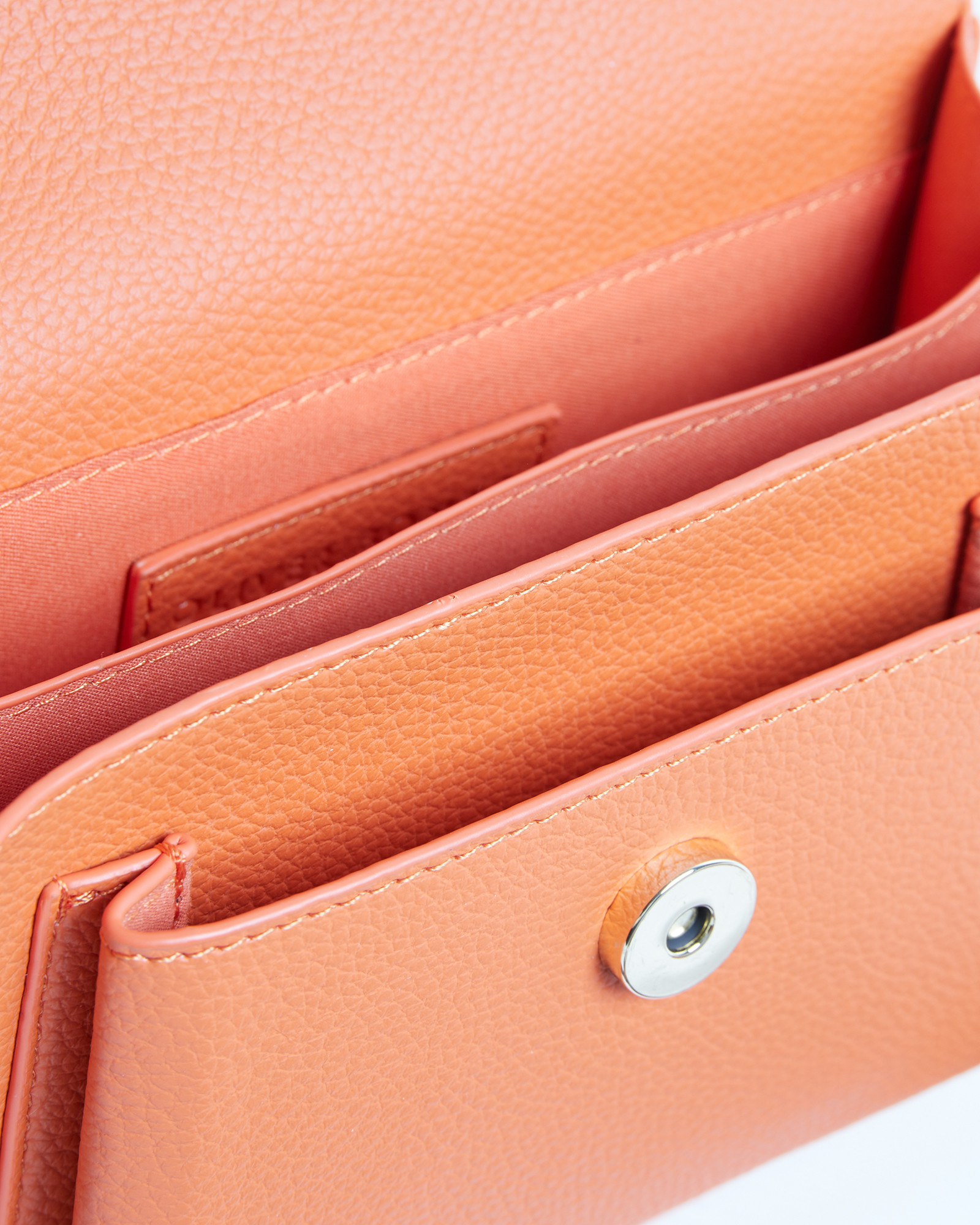 Alisa Pop Orange Saddle Crossbody Bag | Oliver Bonas
