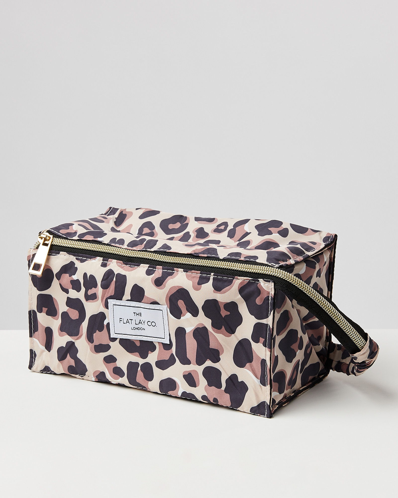 The Flat Lay Co Leopard Print Make Up Box | Oliver Bonas