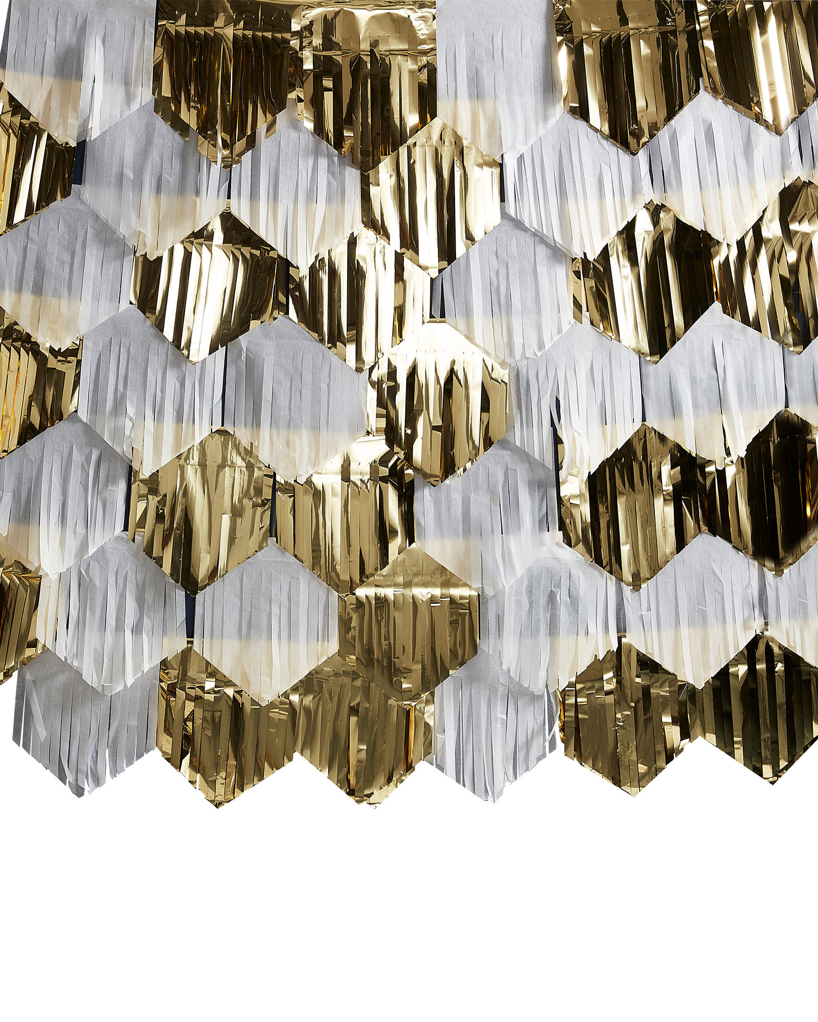 Gold And White Tassel Backdrop | Oliver Bonas