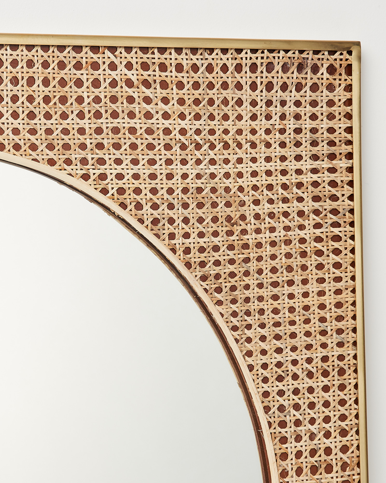 Cane Framed Square Wall Mirror | Oliver Bonas