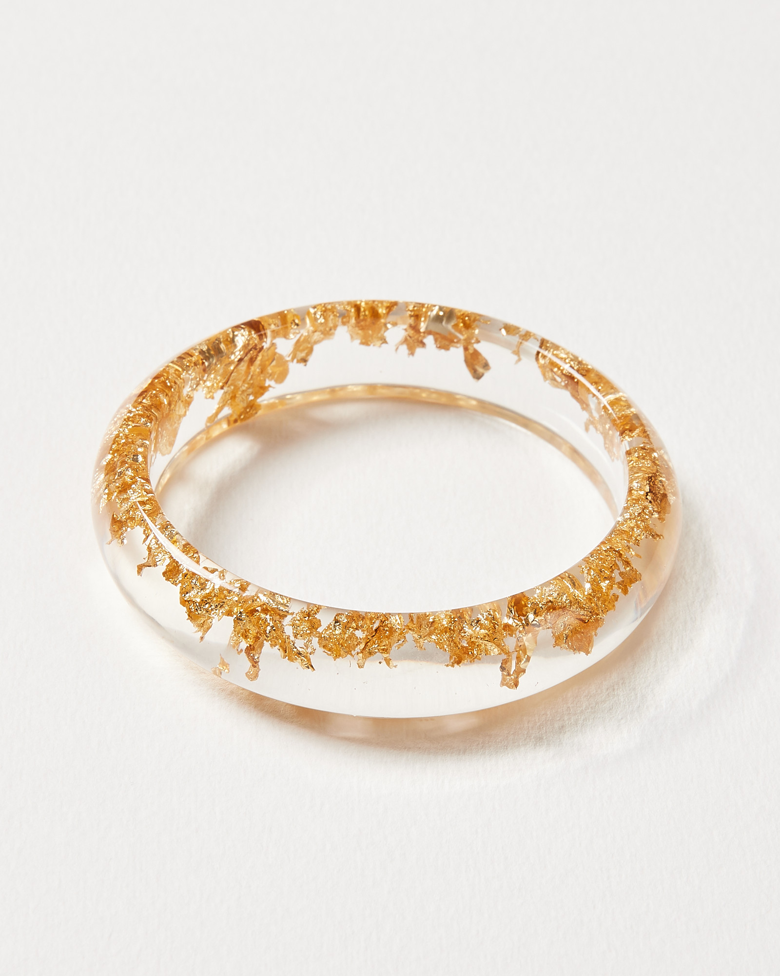 Gold Leaf Resin Bangle | Oliver Bonas