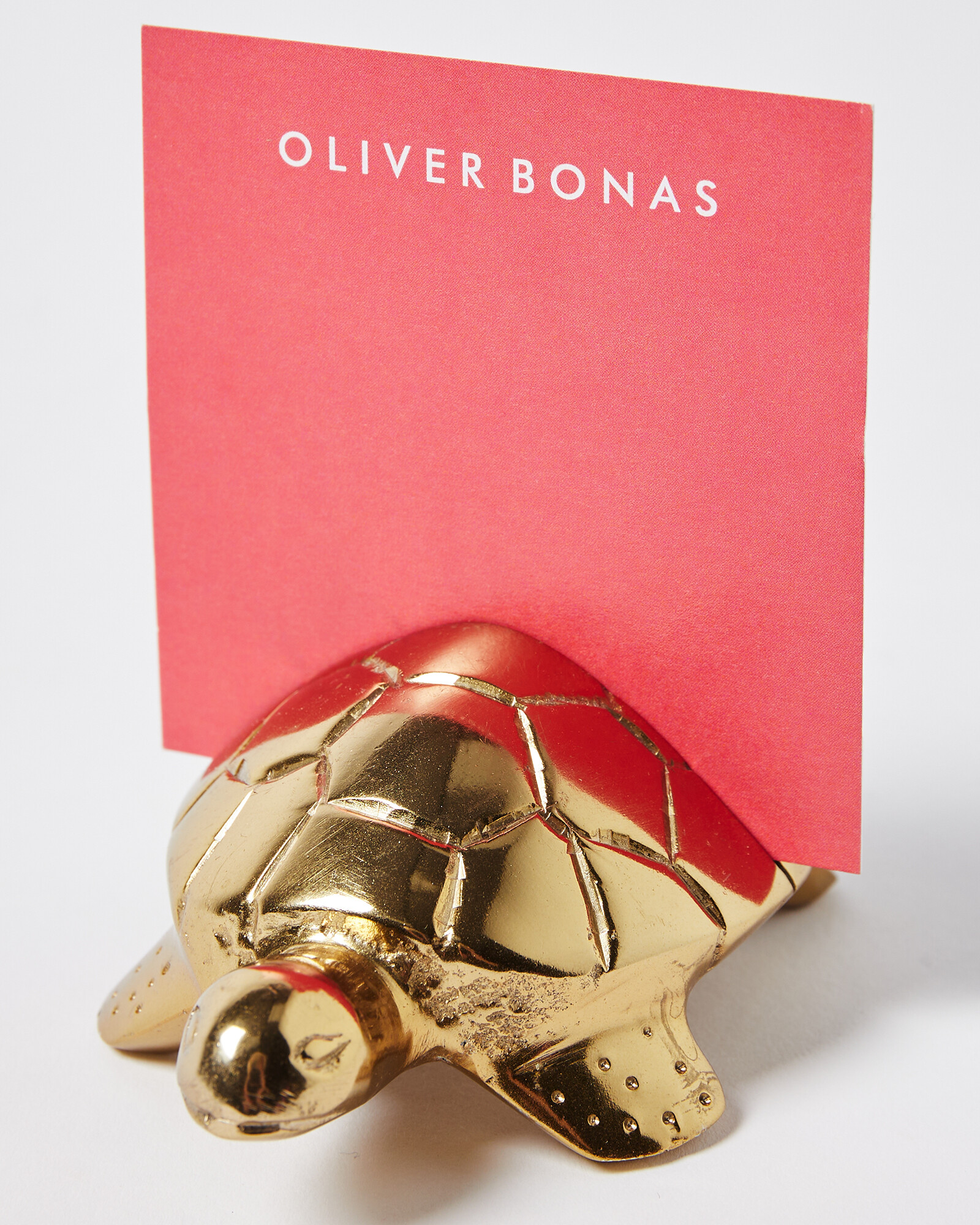 Turtle Gold Metal Photo Holder | Oliver Bonas