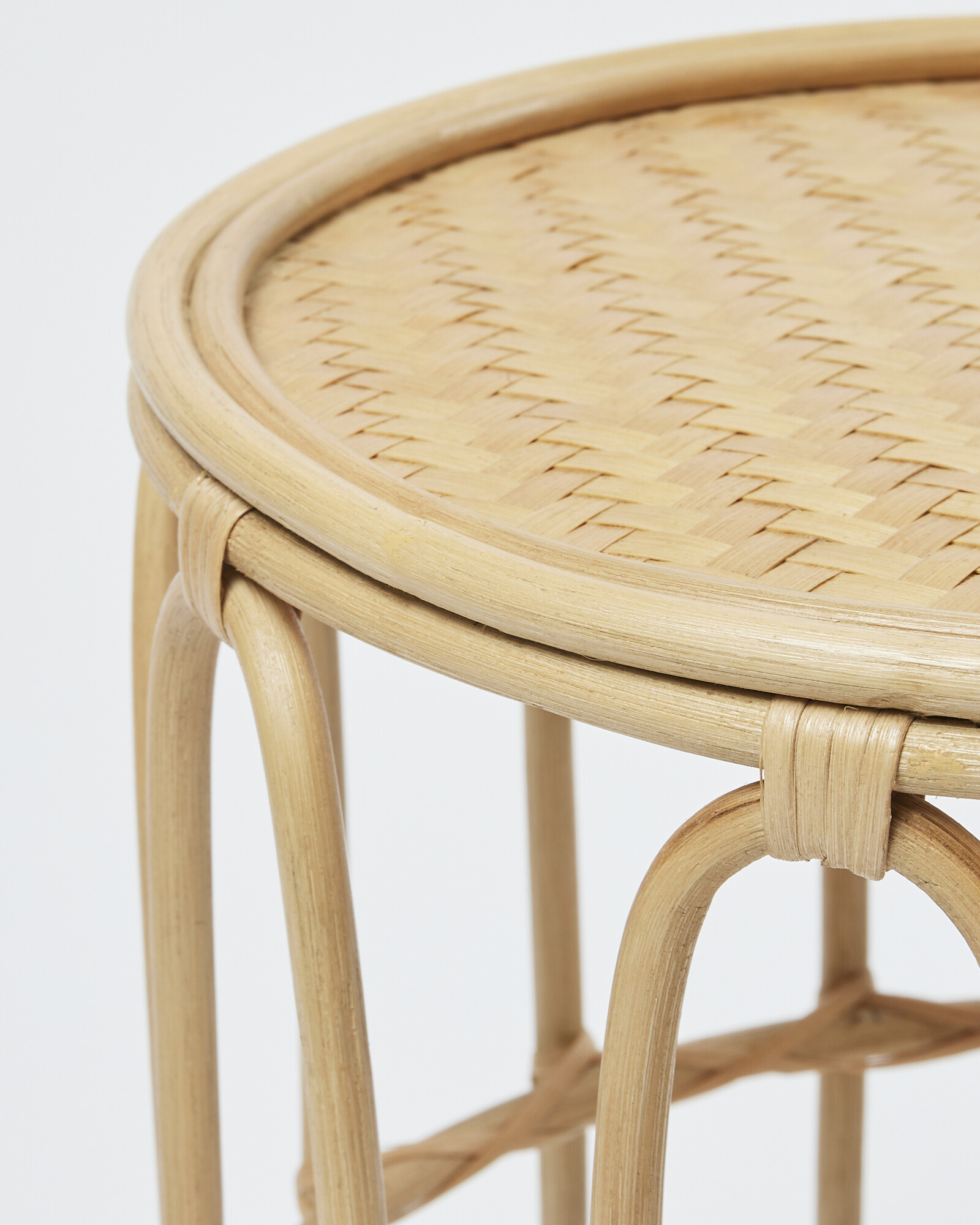Bali Natural Rattan Side Table | Oliver Bonas