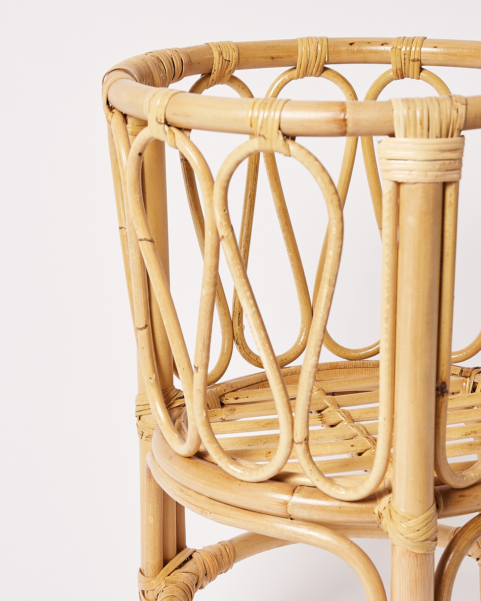 Bali Natural Rattan Plant Stand Large | Oliver Bonas