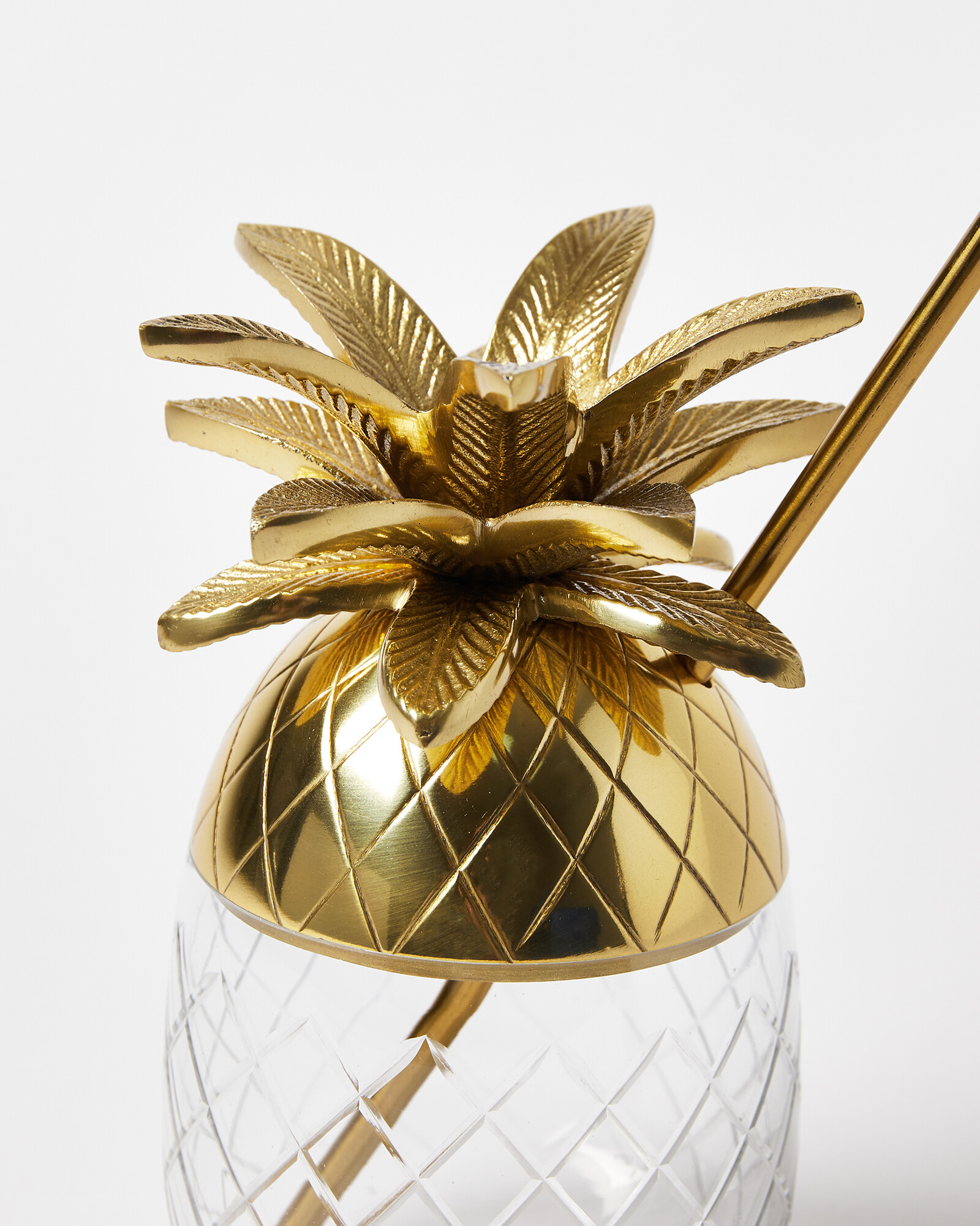 Pineapple Gold & Glass Cocktail Cup | Oliver Bonas