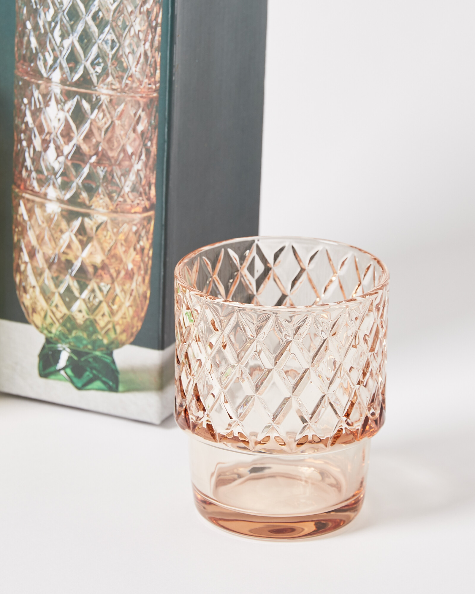 Pineapple Stacking Glass Tumblers Set of Three | Oliver Bonas