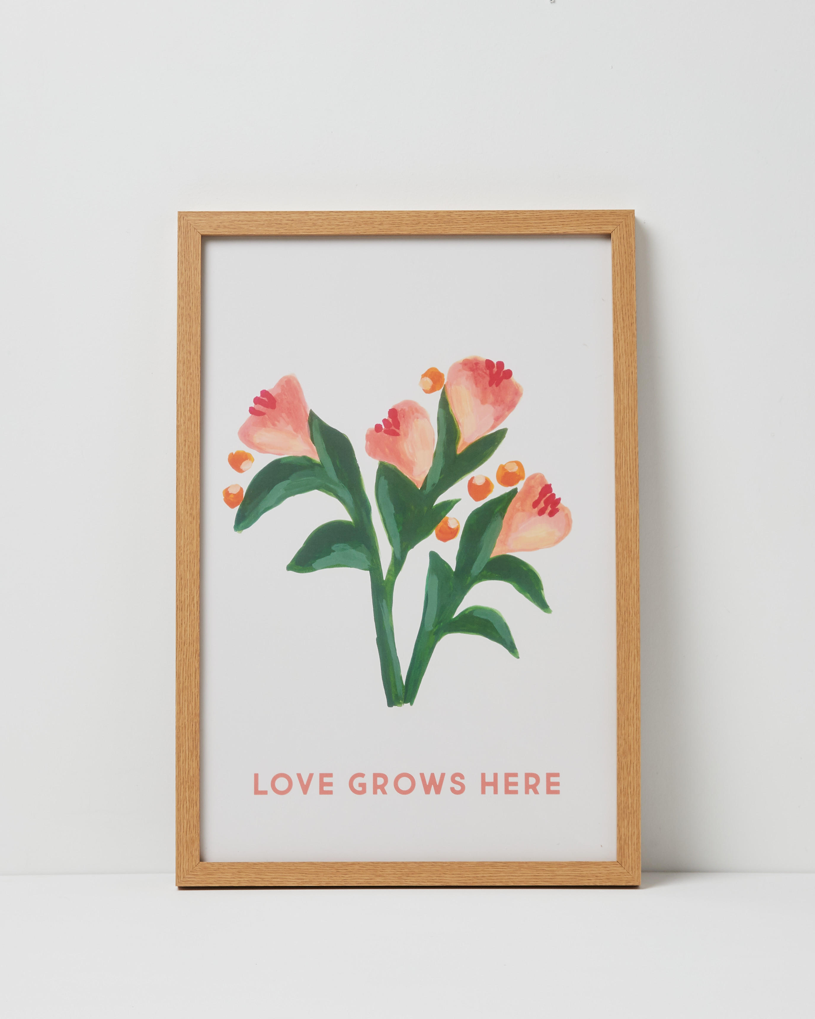 Love Grows Here Framed Wall Art | Oliver Bonas