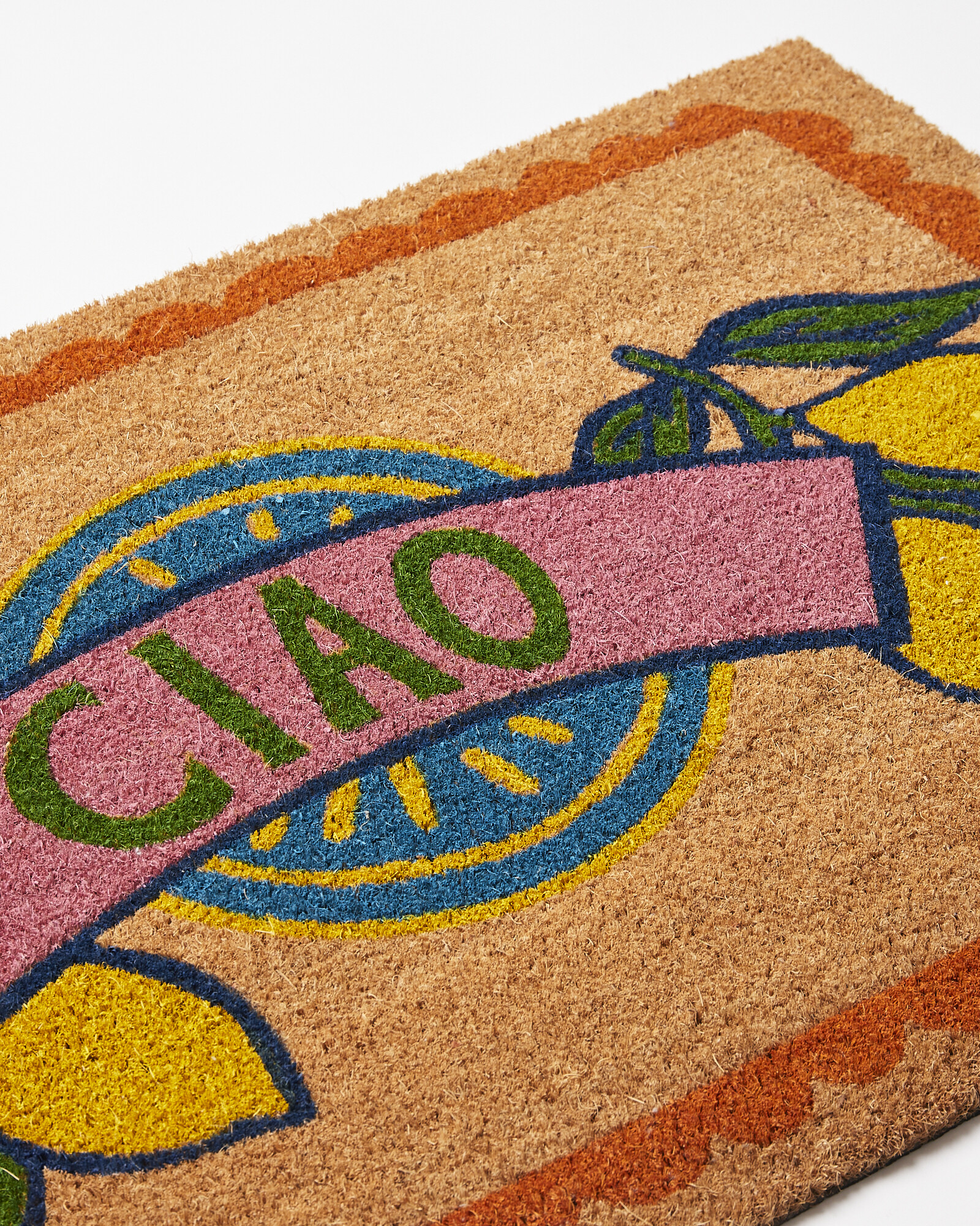 Ciao Lemon Doormat Large | Oliver Bonas