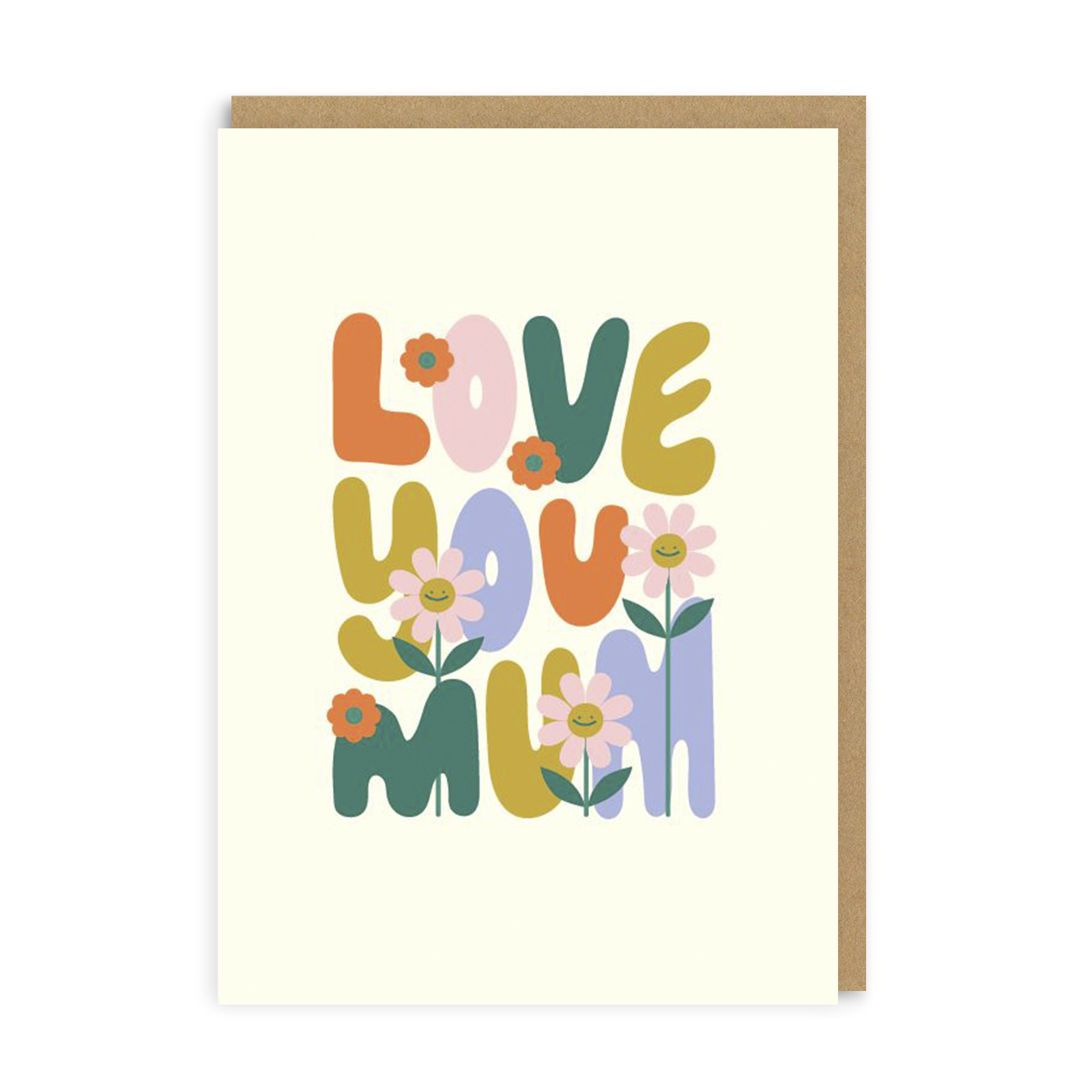 Floral Love You Mother's Day Card | Oliver Bonas