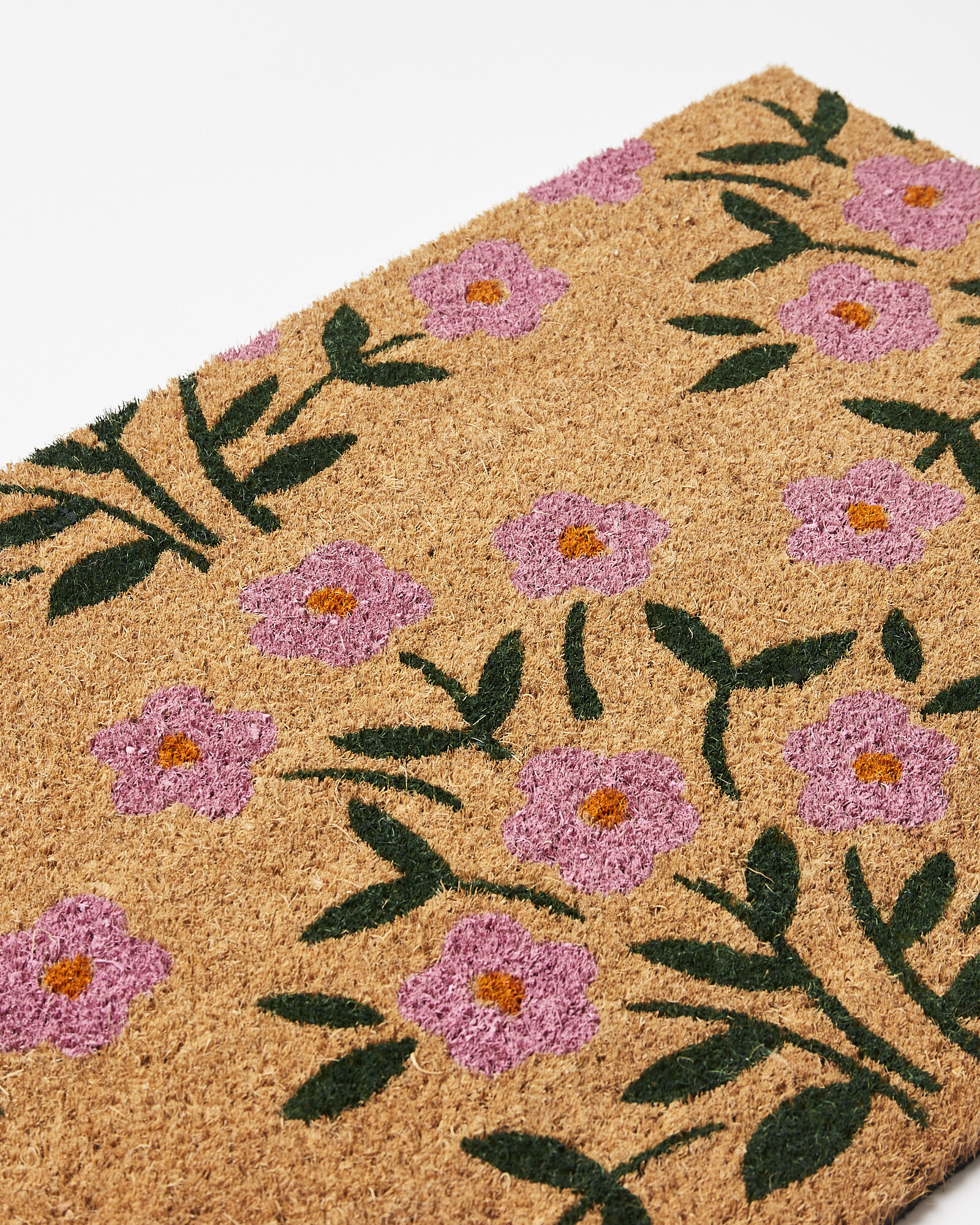 Floral Pink Doormat | Oliver Bonas