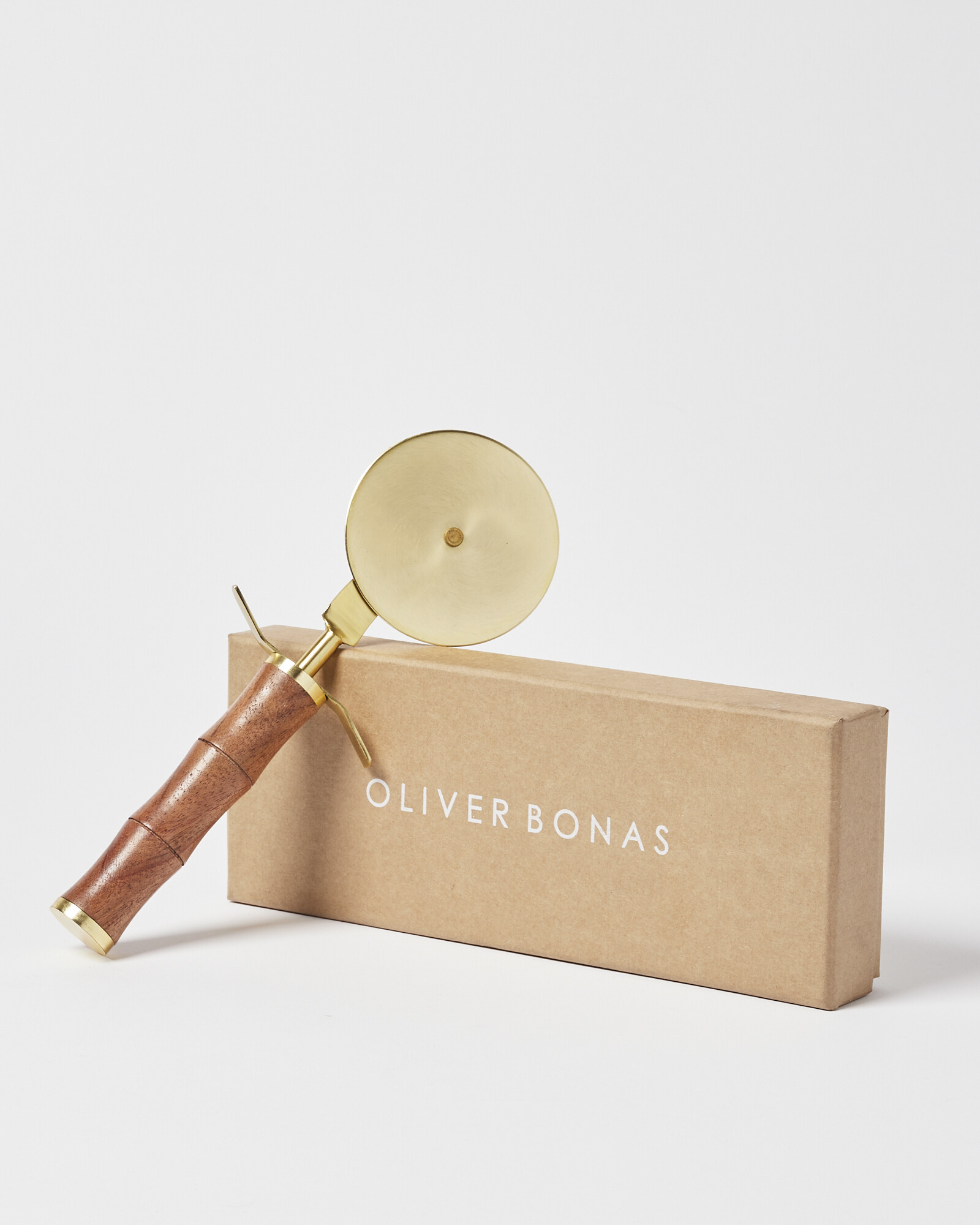 Wooden Bamboo Pizza Cutter | Oliver Bonas