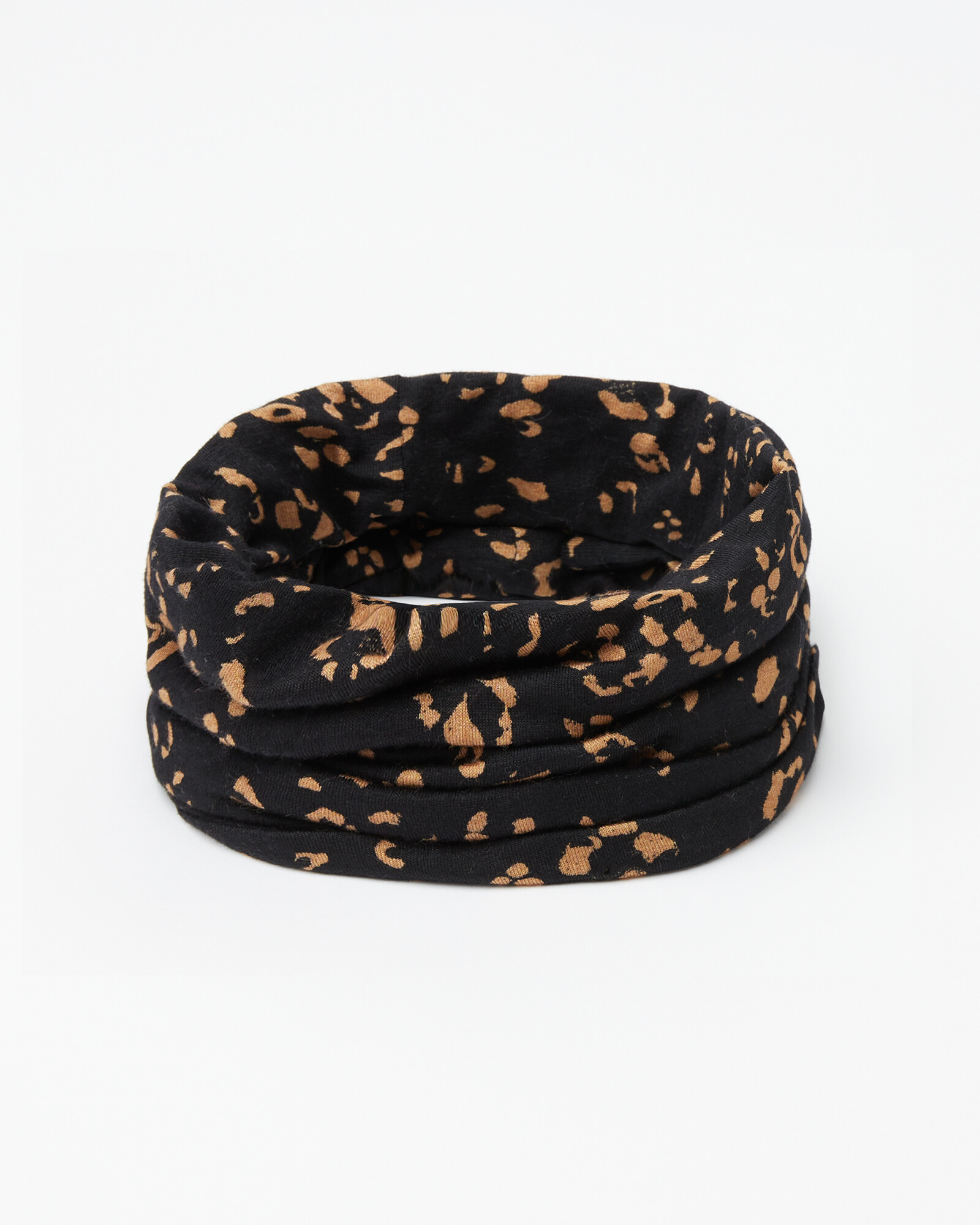 Animal Print Black & Brown Snood | Oliver Bonas