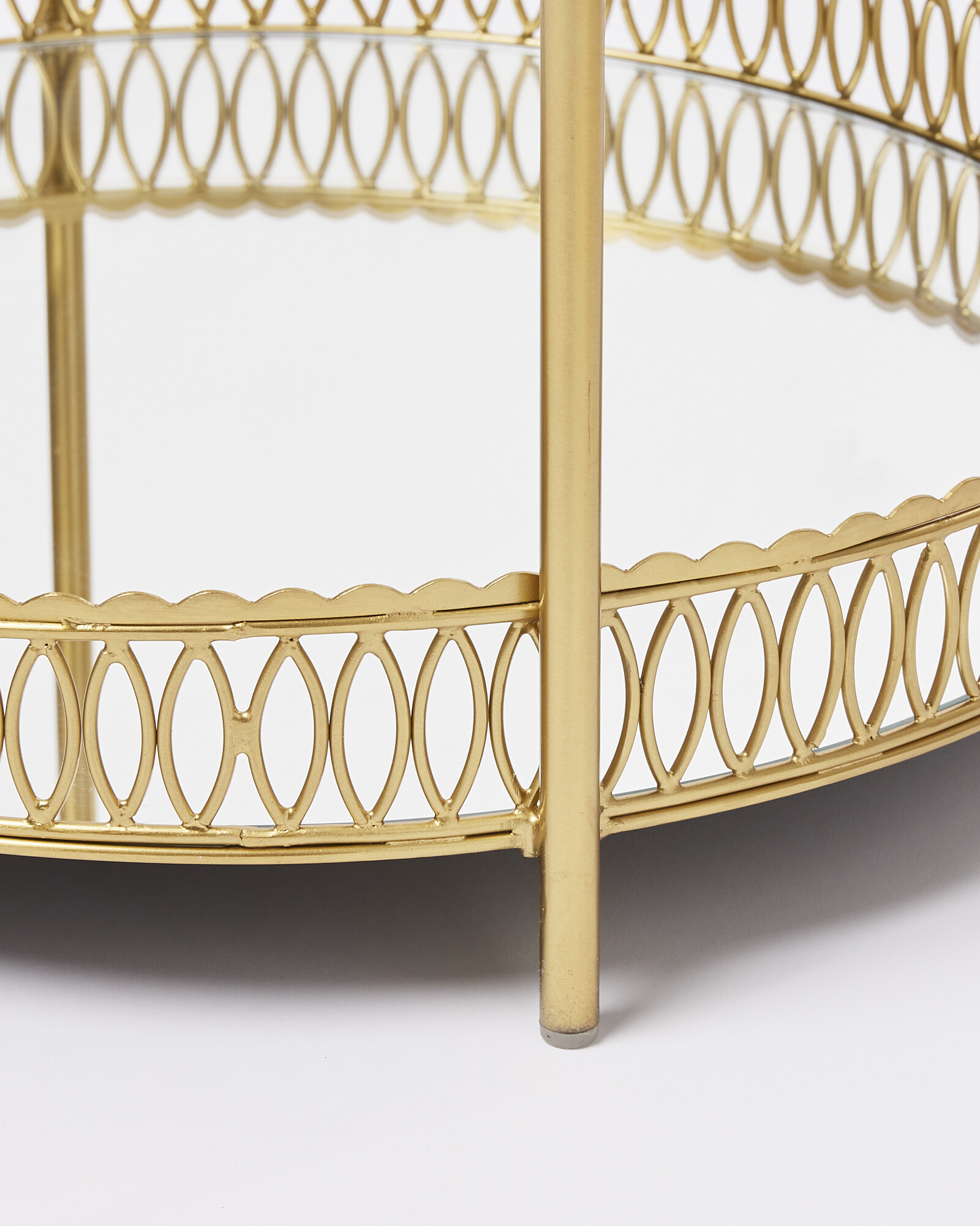 Lida Gold Metal & Glass Bar Table | Oliver Bonas