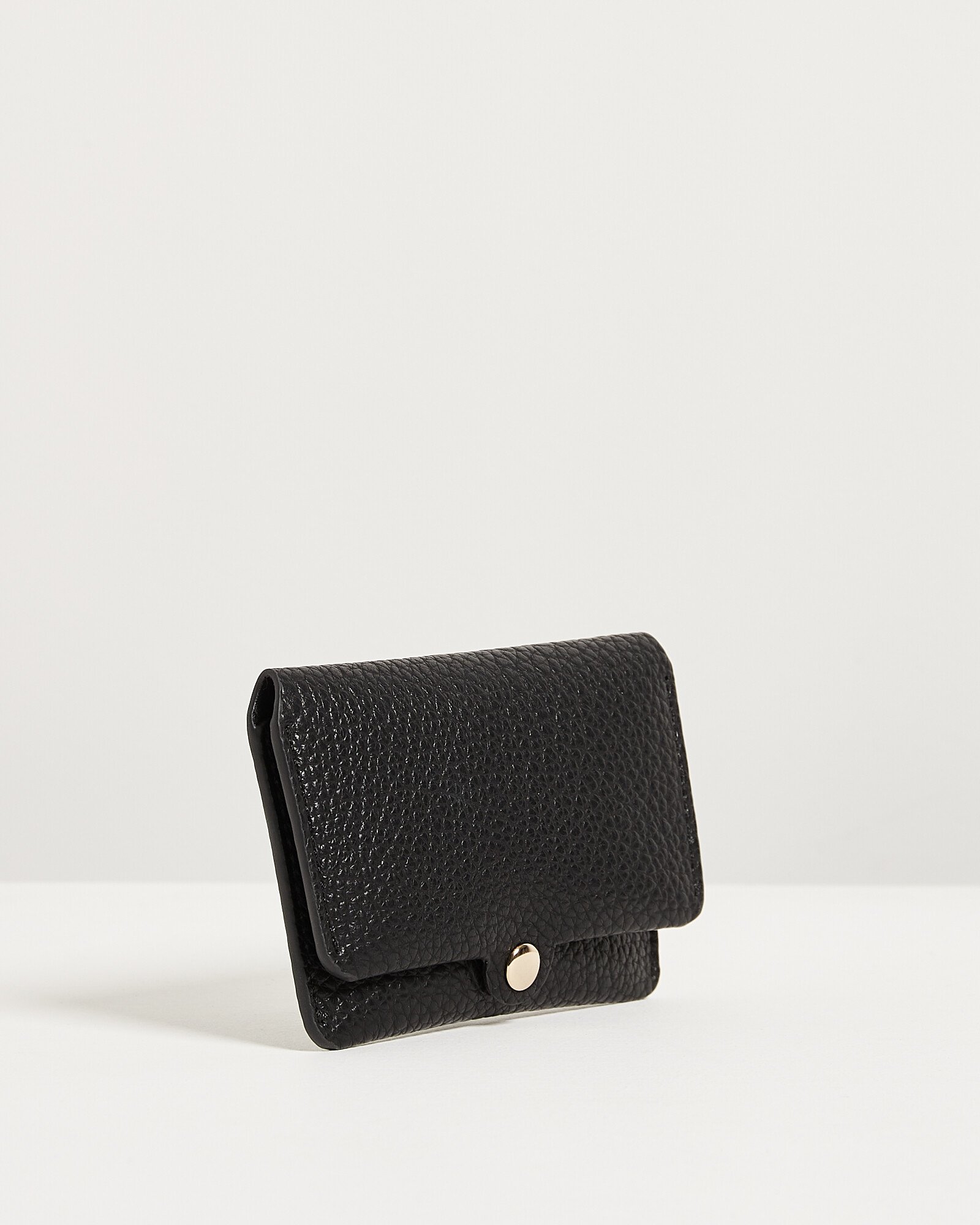 Flint Flip Black Fold Over Card Holder | Oliver Bonas