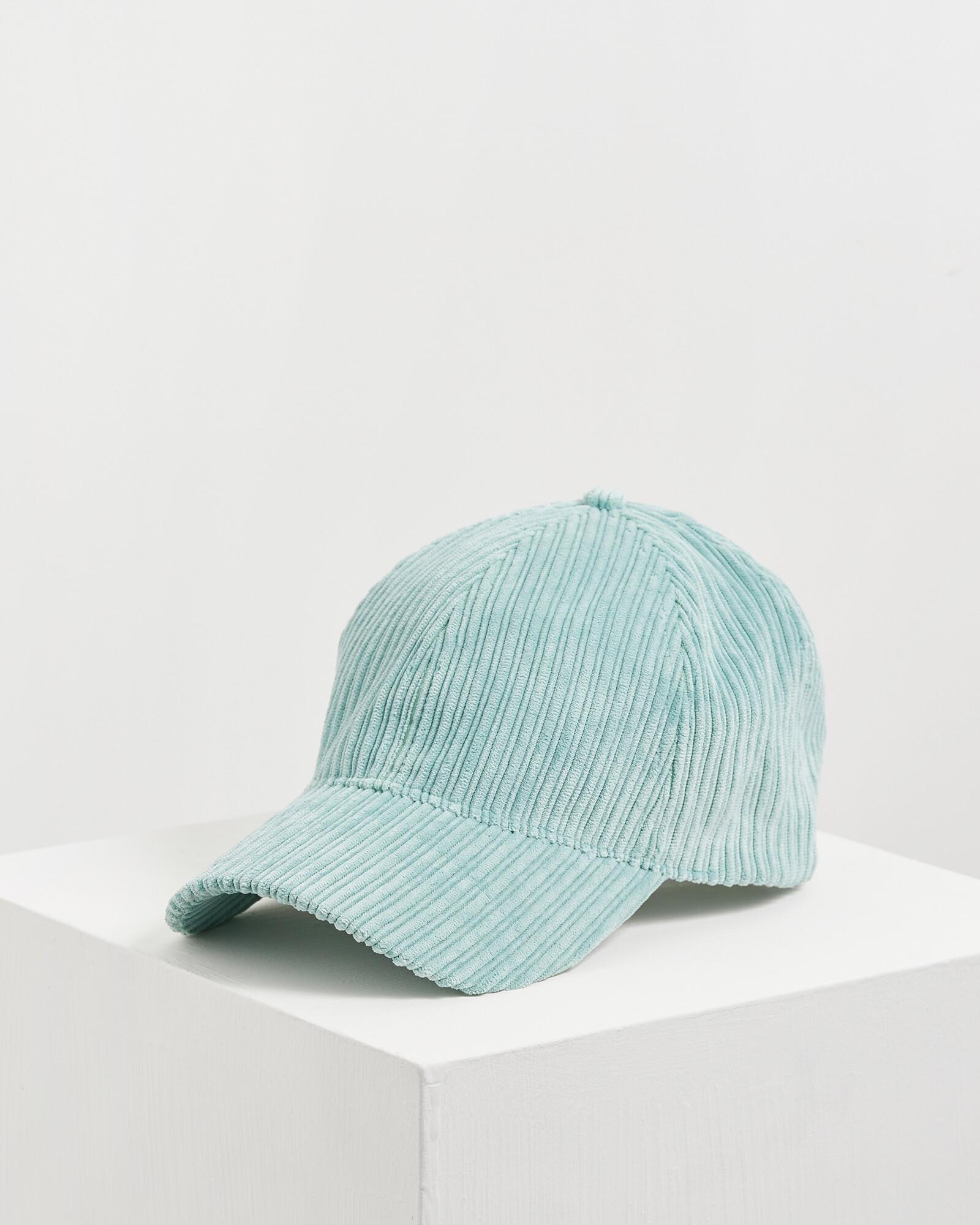 Corduroy Mint Green Baseball Cap Hat | Oliver Bonas