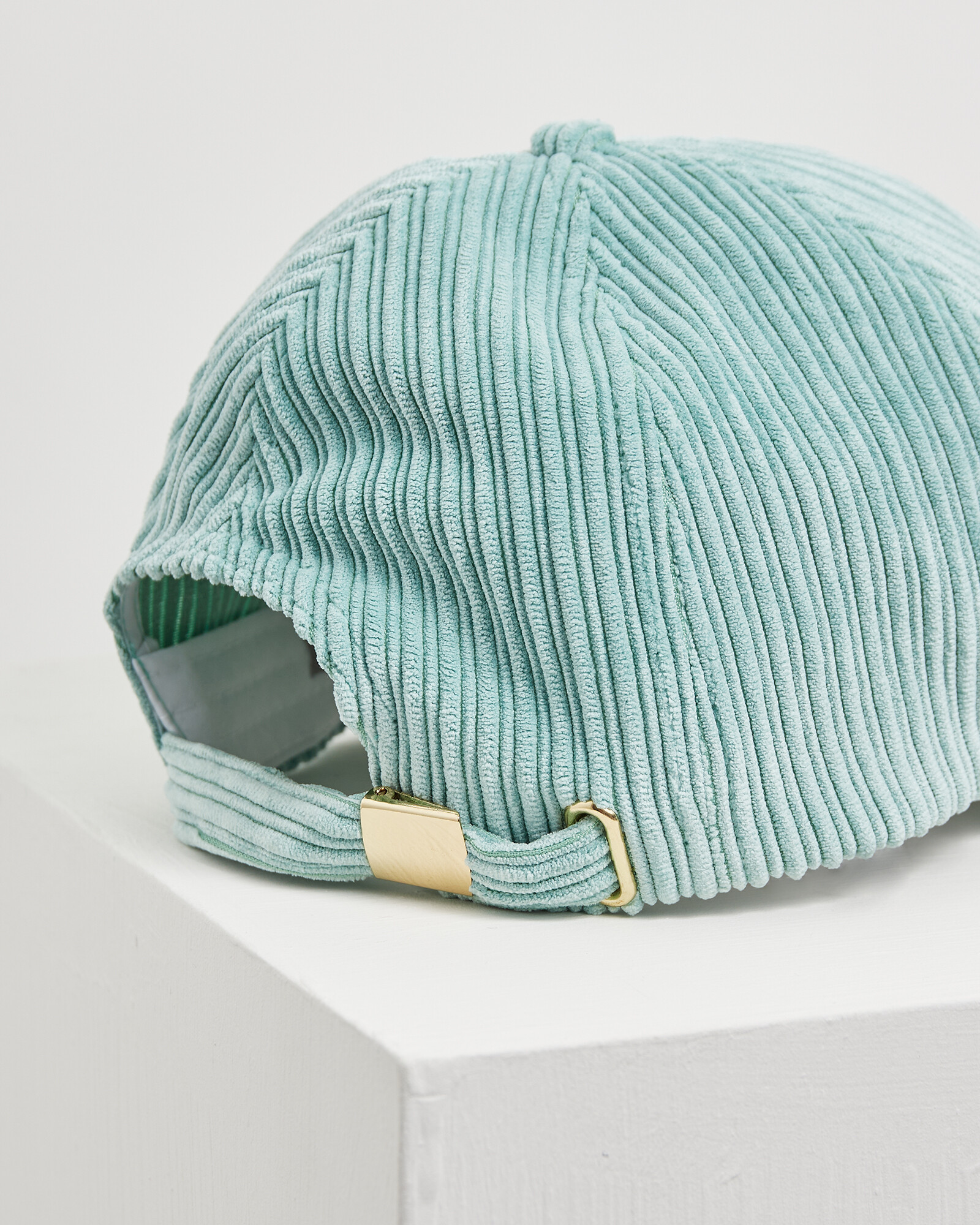 Corduroy Mint Green Baseball Cap Hat | Oliver Bonas