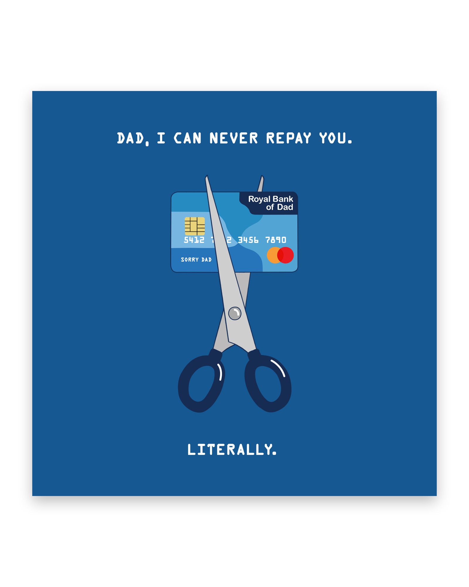 Dad I Can Never Repay You Father's Day Card | Oliver Bonas