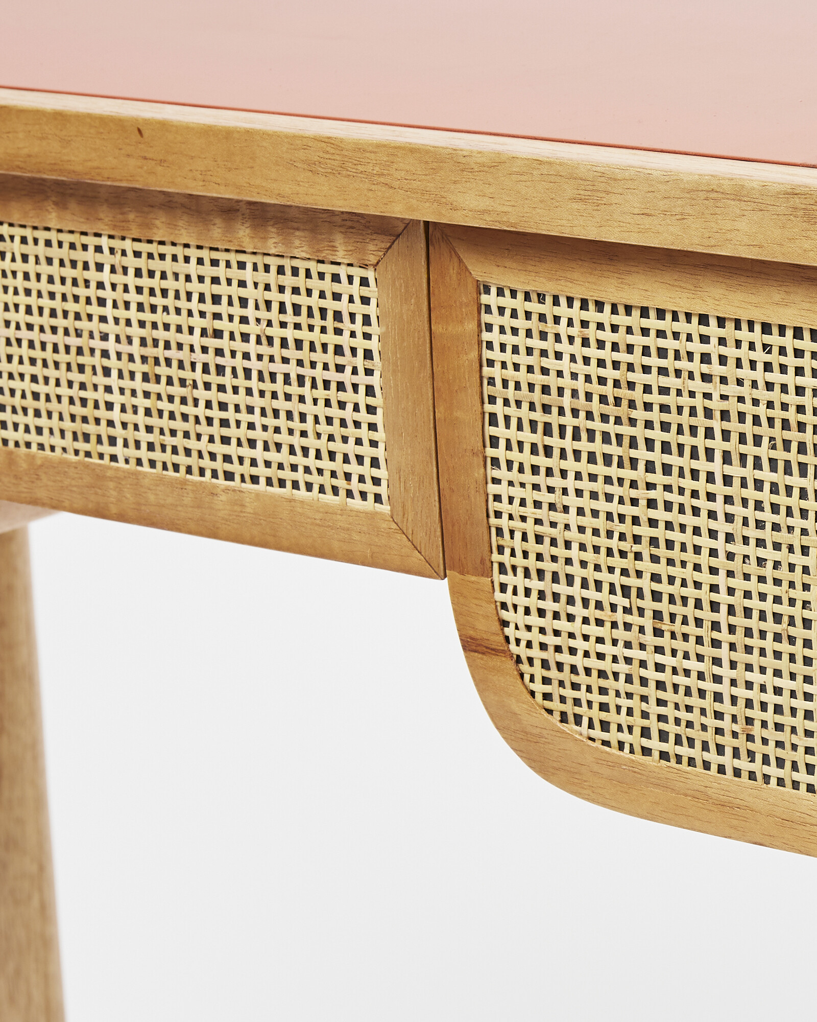 Kinship Rattan Terracotta Dressing Table | Oliver Bonas