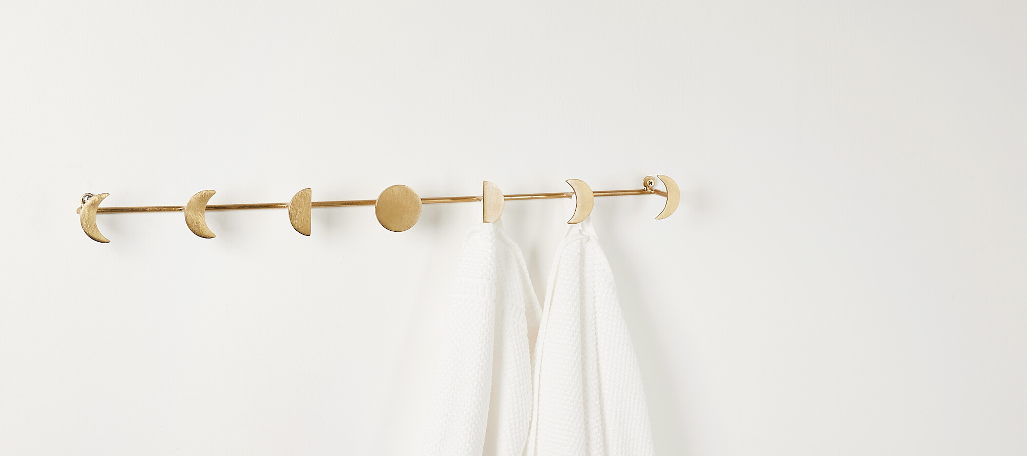 Moon Phases Gold Metal Multi Wall Hook | Oliver Bonas IE