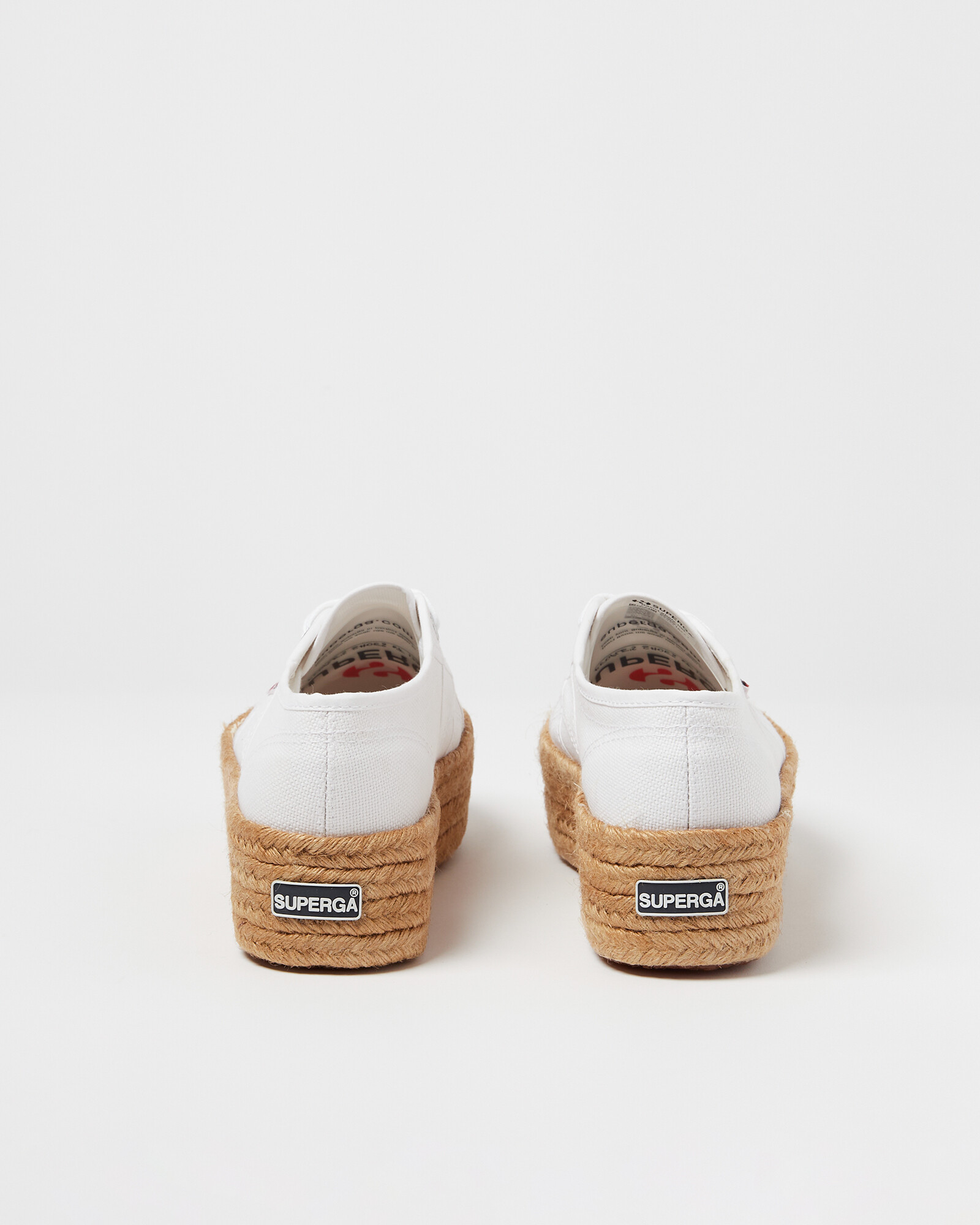 Superga Natural Flatform Espadrille Trainer | Oliver Bonas