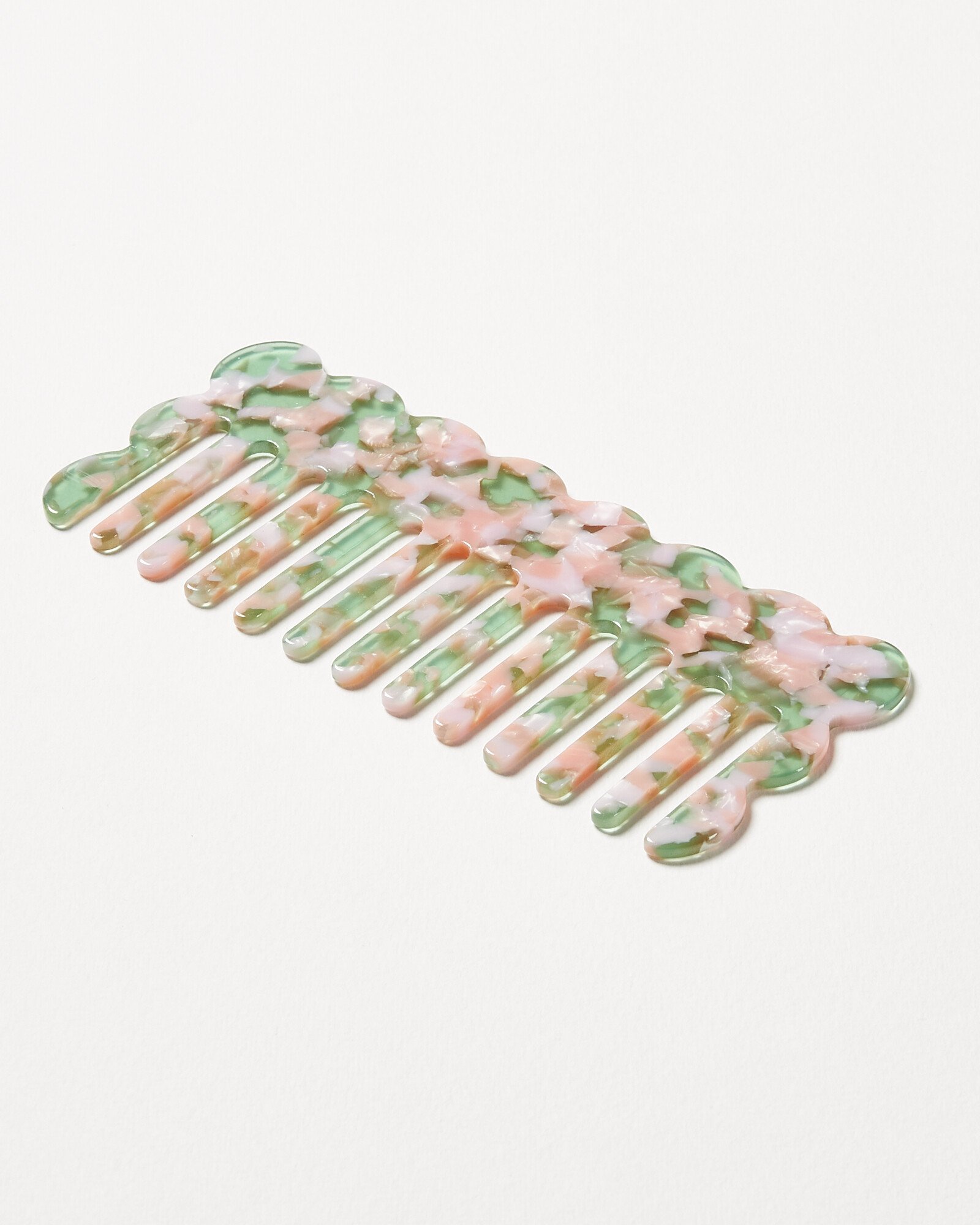 Rectangular Multi Resin Wide Tooth Hair Comb | Oliver Bonas