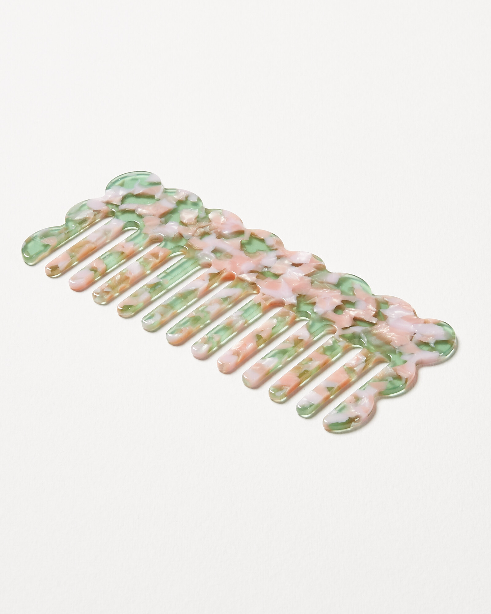 Rectangular Multi Resin Wide Tooth Hair Comb | Oliver Bonas