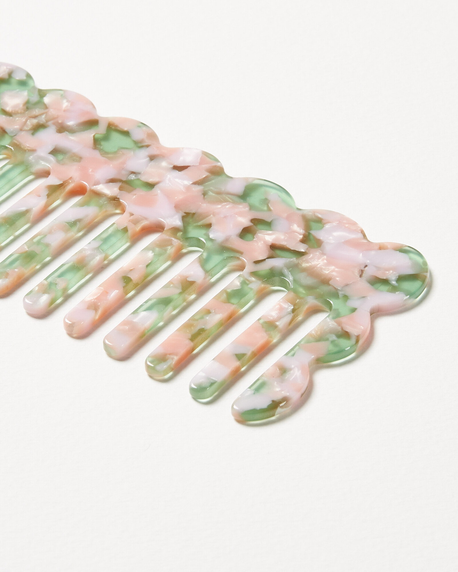 Rectangular Multi Resin Wide Tooth Hair Comb | Oliver Bonas